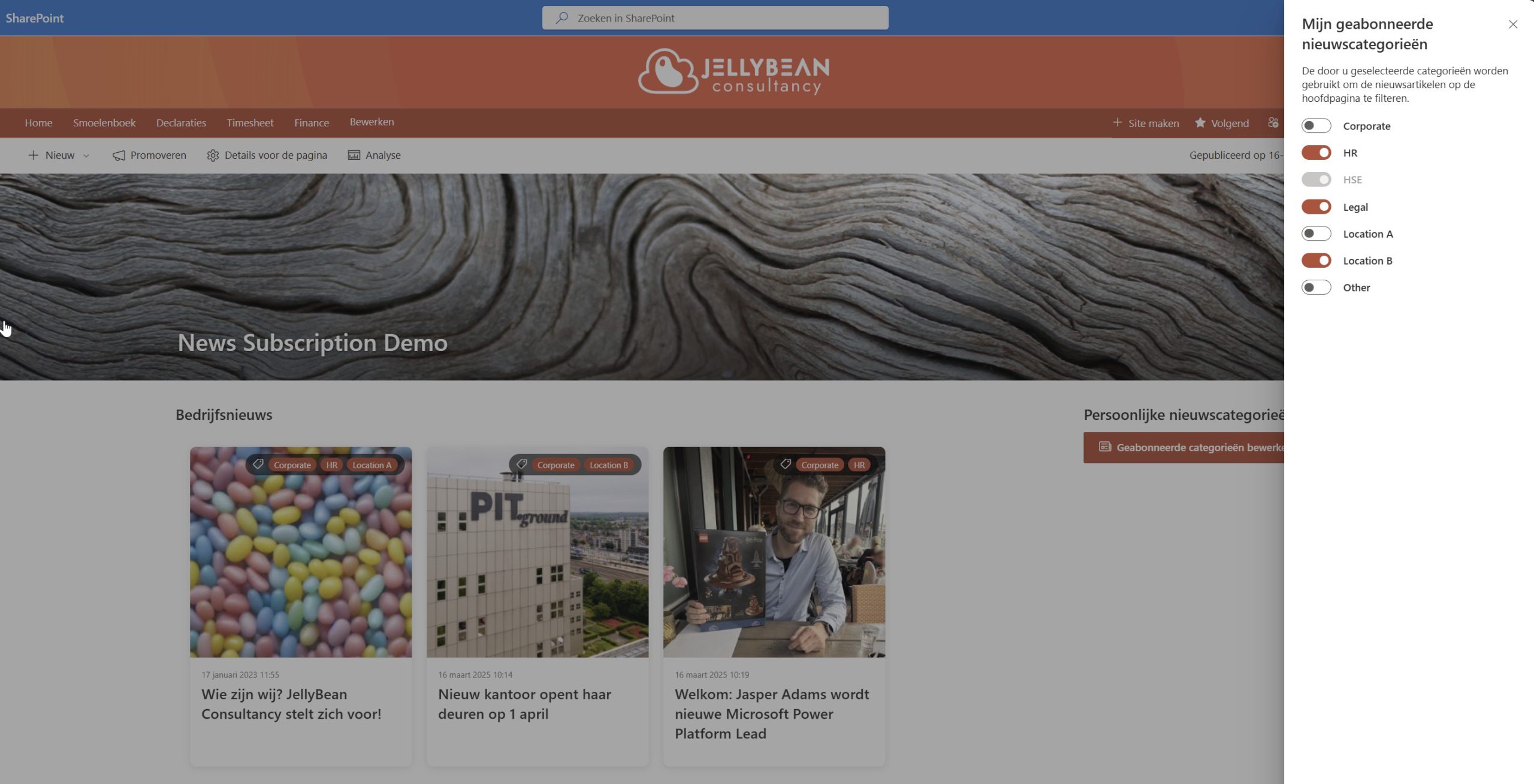 Project: My News Subscriptions · Issue #46 · SharePoint/sharepoint-hackathon · GitHub