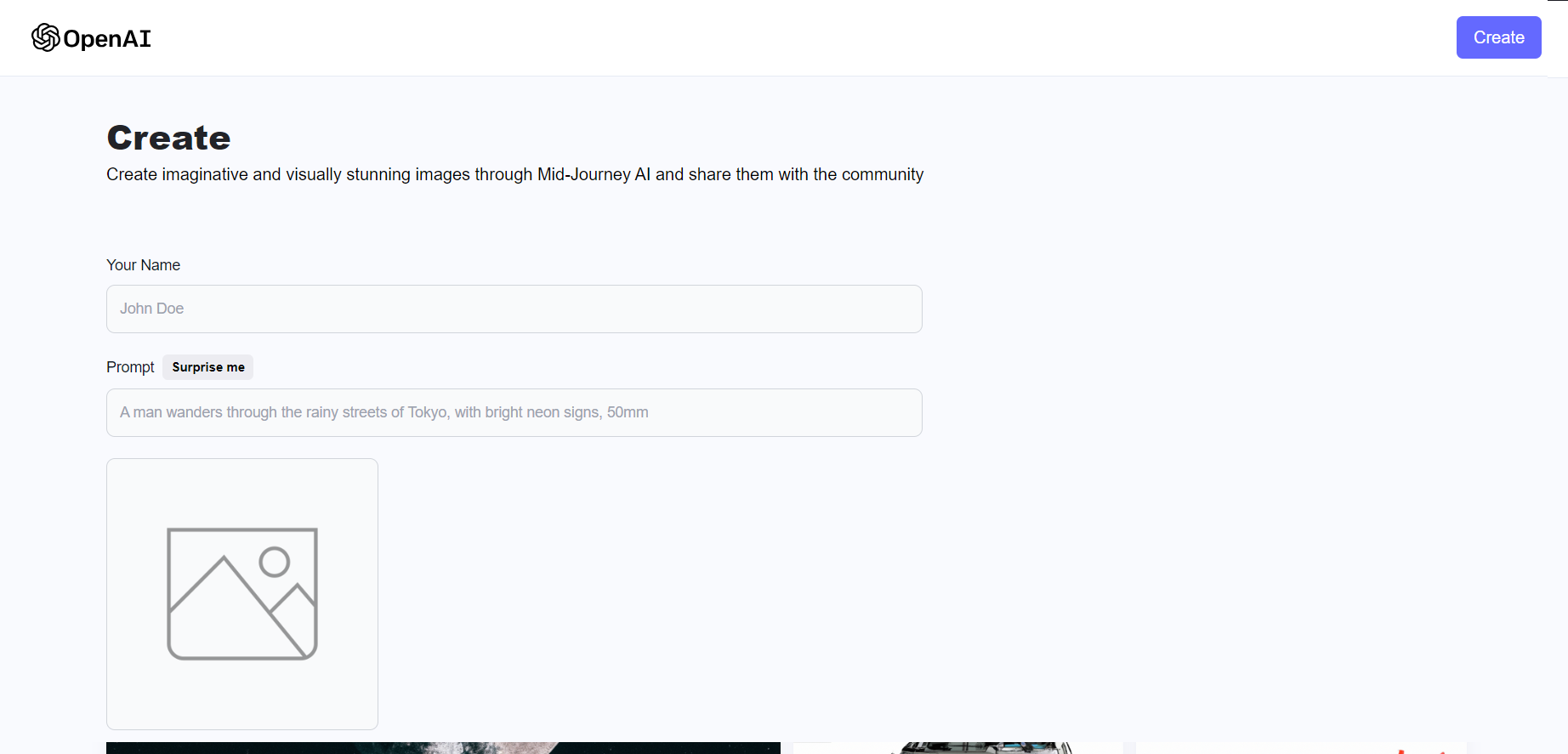 GitHub - NischayRaj/Midjourney-Clone: A cutting-edge web app using the OpenAI API, offering ...