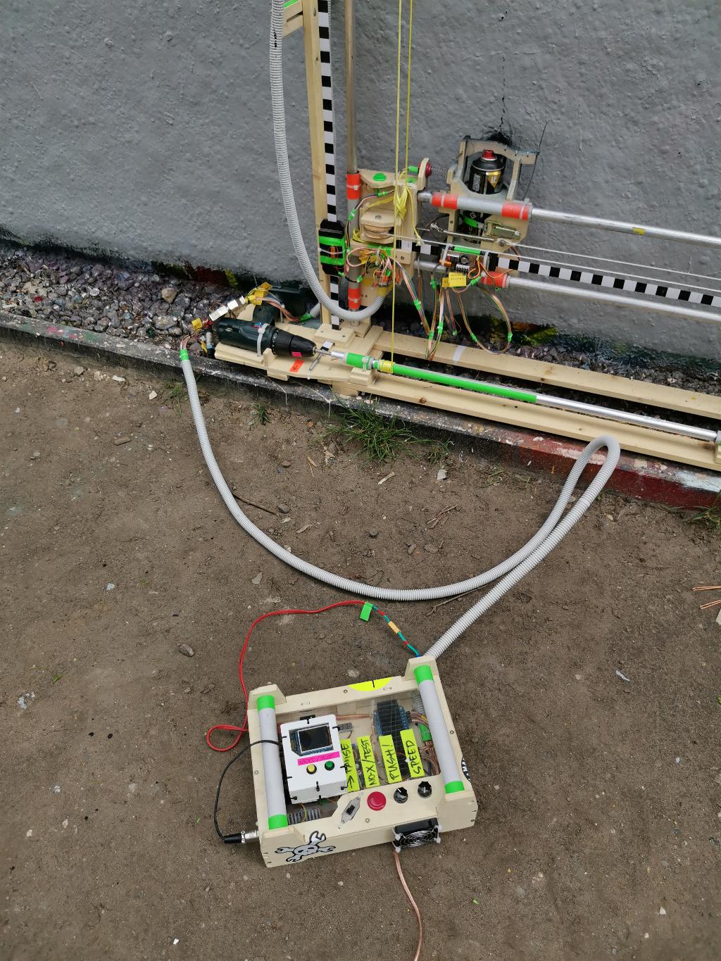 GitHub - royrobotiks/Graffomat: A large DIY plotter for spray cans. Powered by cordless drills ...
