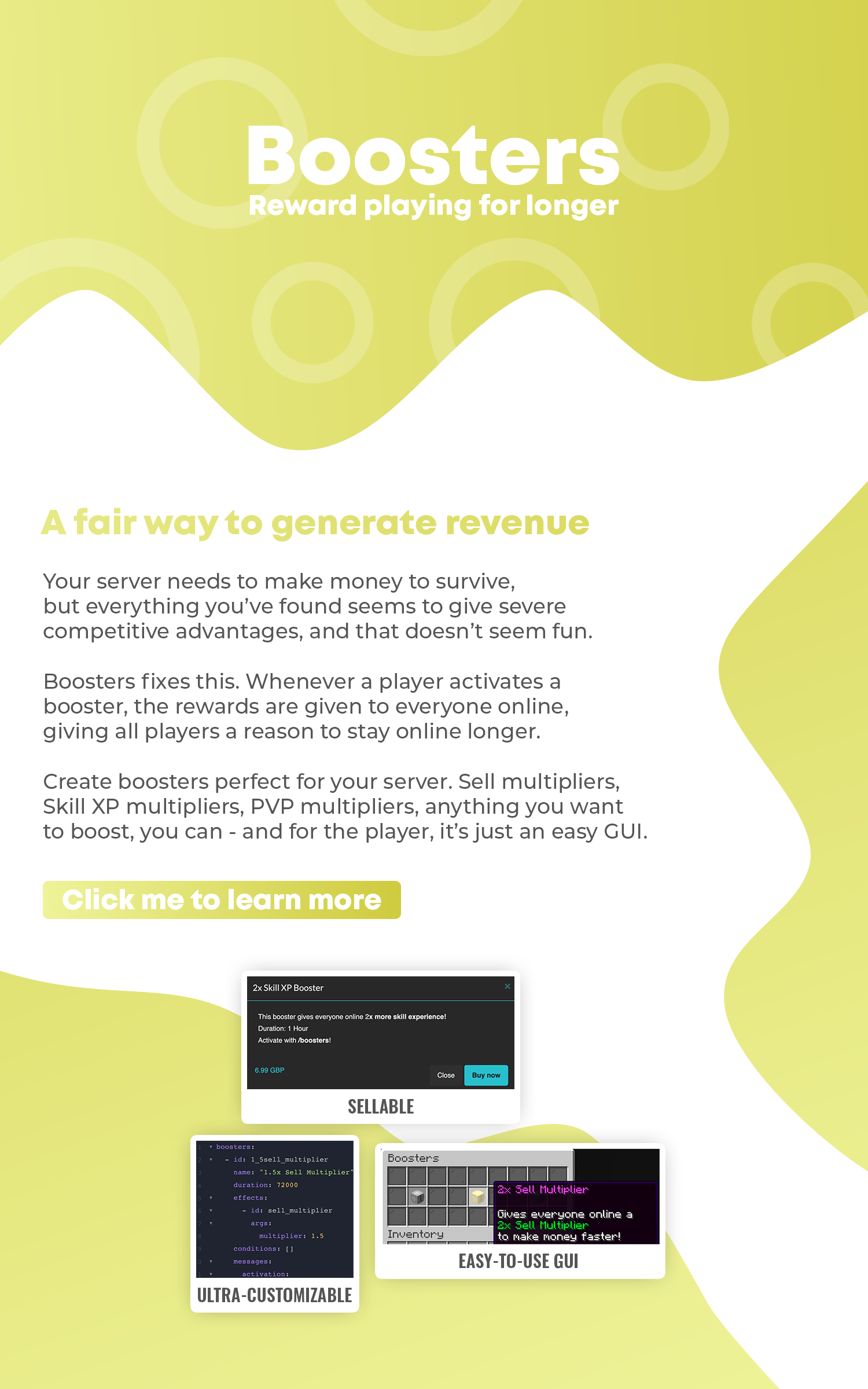 GitHub - Auxilor/Boosters: Boosters plugin for the latest minecraft version