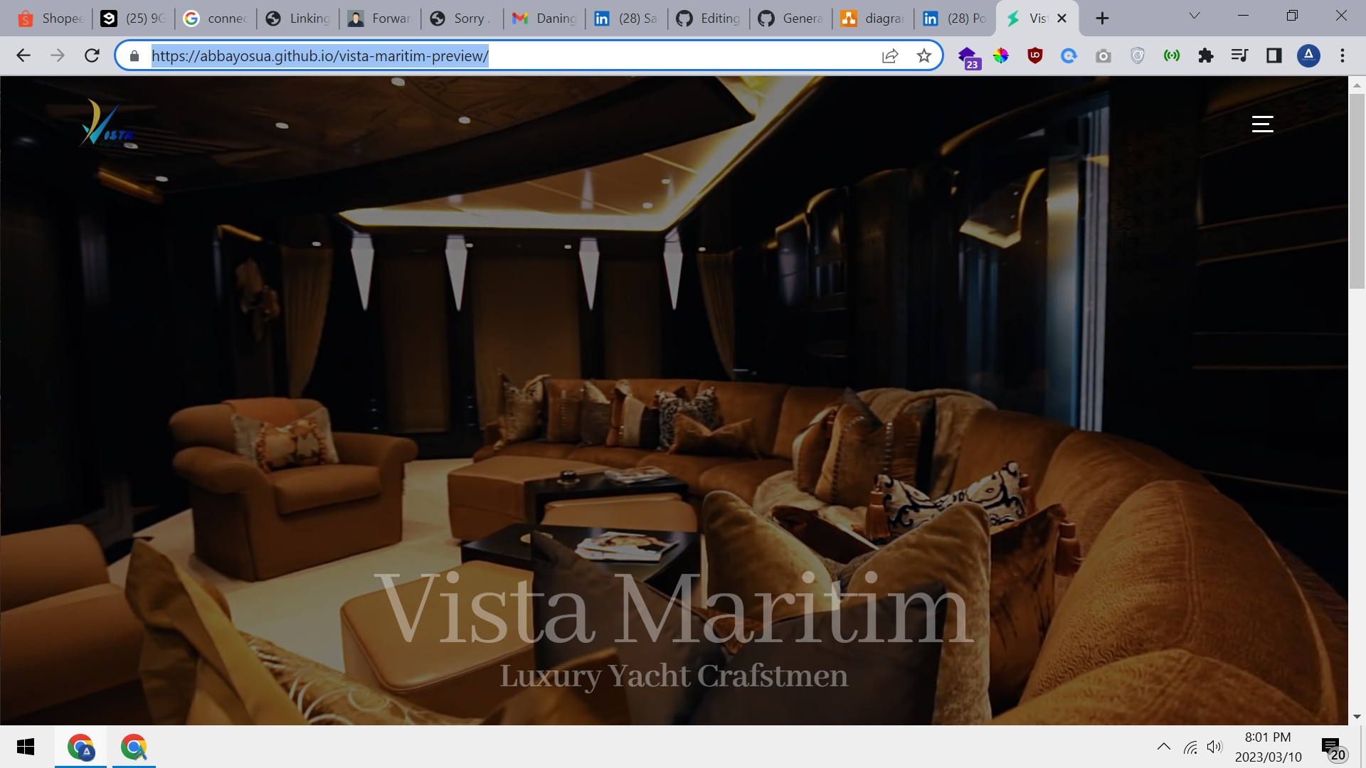 GitHub - abbayosua/vista-maritim-preview: Only a simple landing page for Company Portofolio. My ...