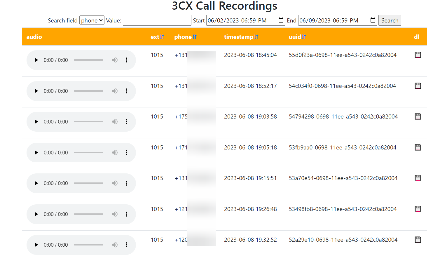 GitHub - yapishu/call-recording-webui: a little webapp for storing, indexing, and retrieving 3CX ...