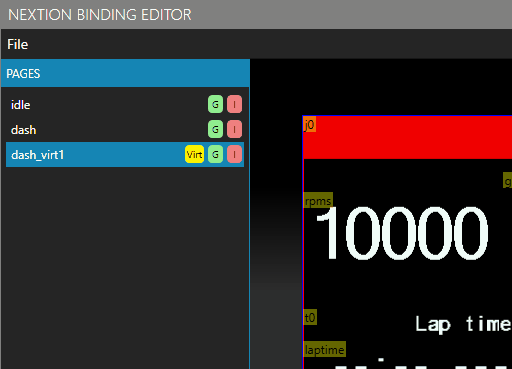 Nextion Display Template creation using mapping editor · SHWotever ...