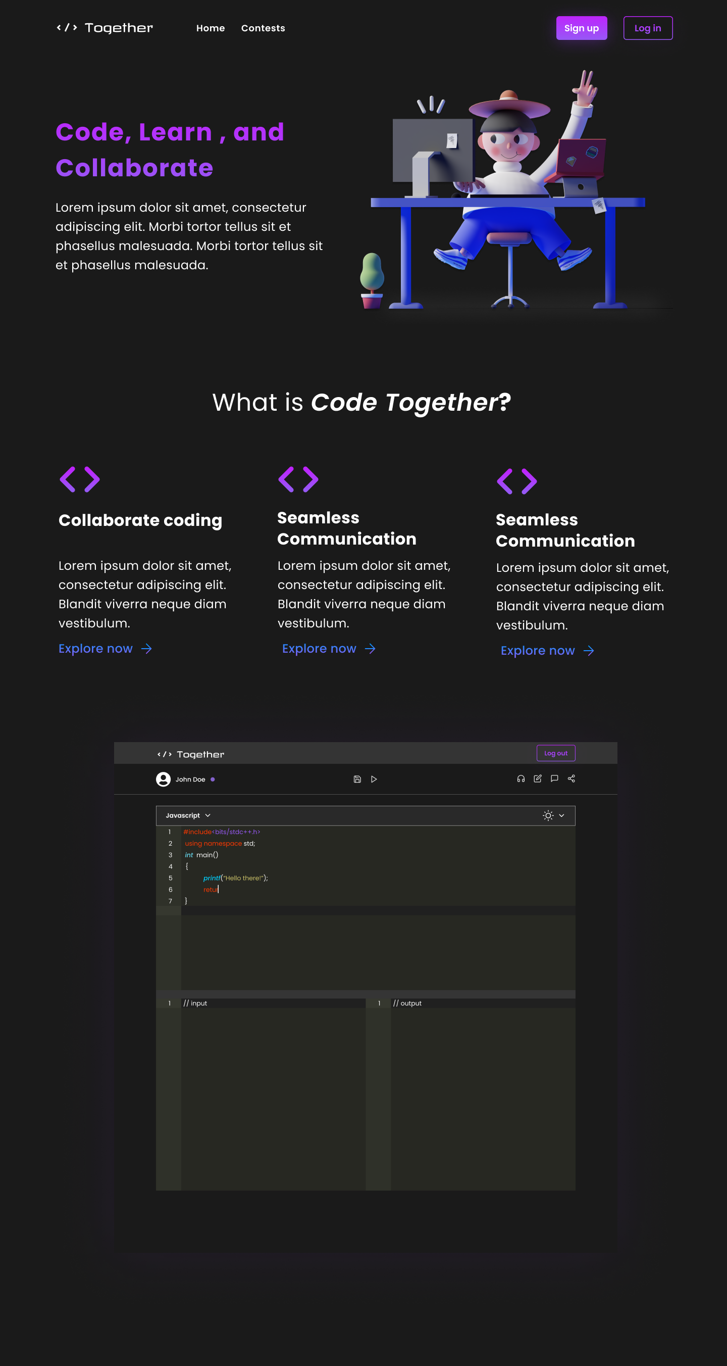 Github Shayan Cyber Dotslashproj Codetogether Is A Platform That Aims To Bring All The