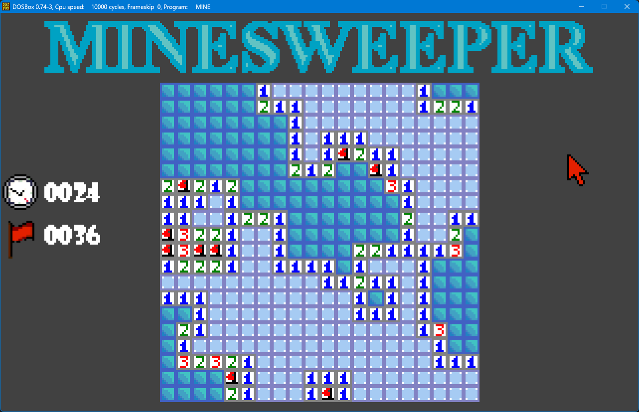 GitHub - VerifyBot/assembly-minesweeper: 🕹️ minesweeper implementation in assembly 8086