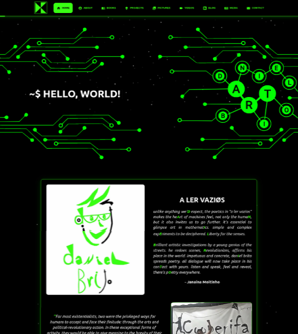 GitHub - DanielBrito/home: 🌎 Refactored version of my first website.