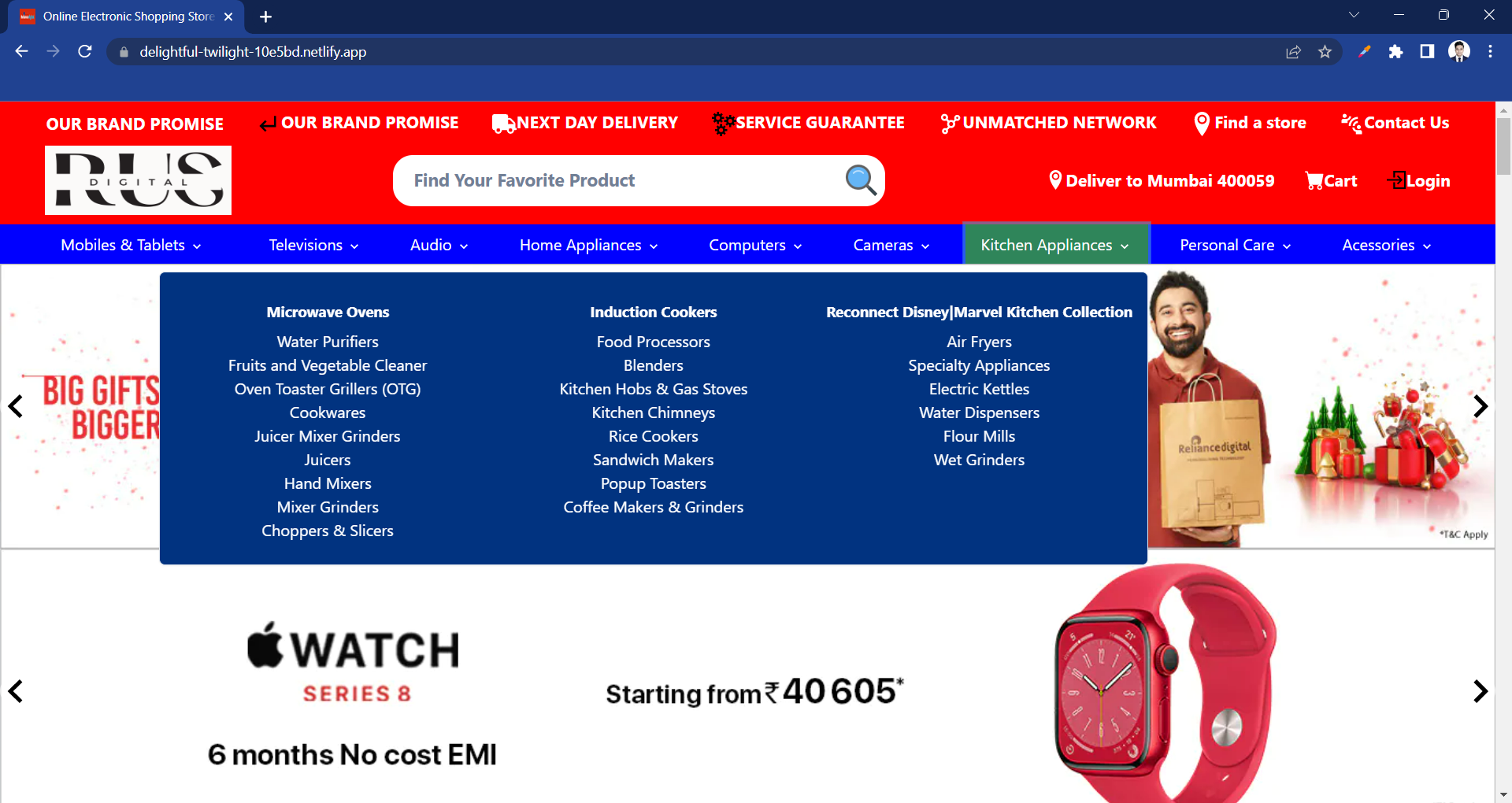 GitHub - RajParmar03/Reliance_digital_clone: It is an E-commerce website to buy Electronics ...