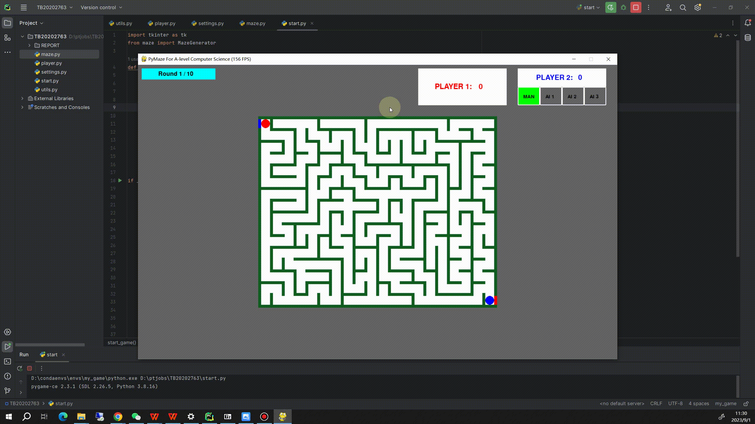 GitHub - DLWangSan/AI_maze: 使用多种AI策略实现的自动迷宫人机对抗