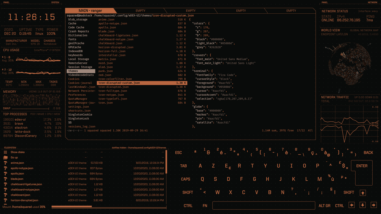 GitHub - h4x-host/e-DEX-UI: A cross-platform, customizable science fiction terminal emulator ...