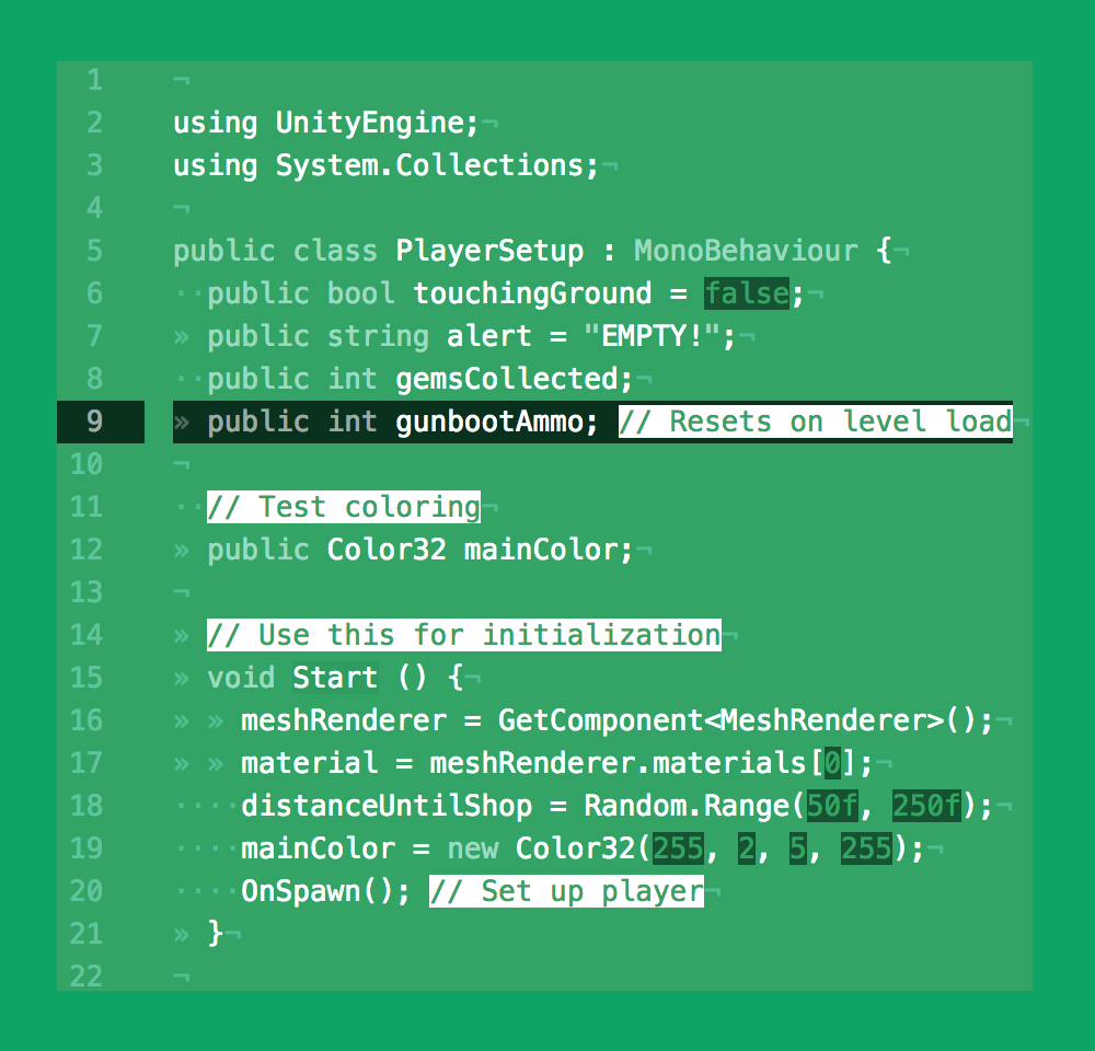 GitHub - redgenco/gamma-syntax: A green Atom syntax theme.