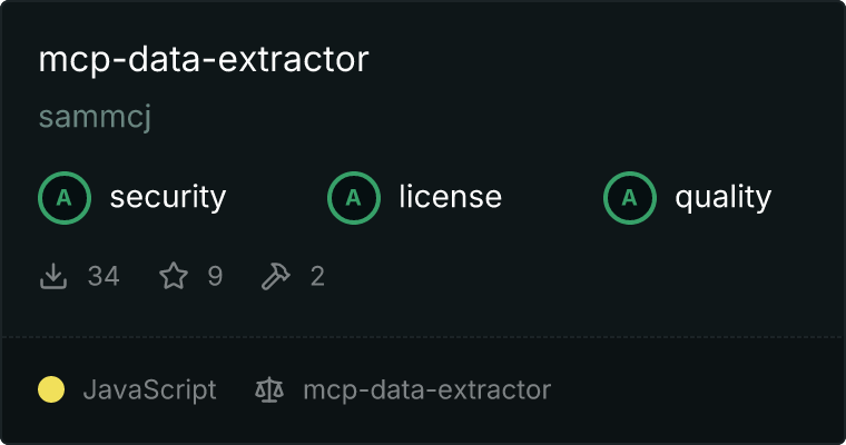 GitHub - sammcj/mcp-data-extractor: A model context protocol server to migrate data out of code ...