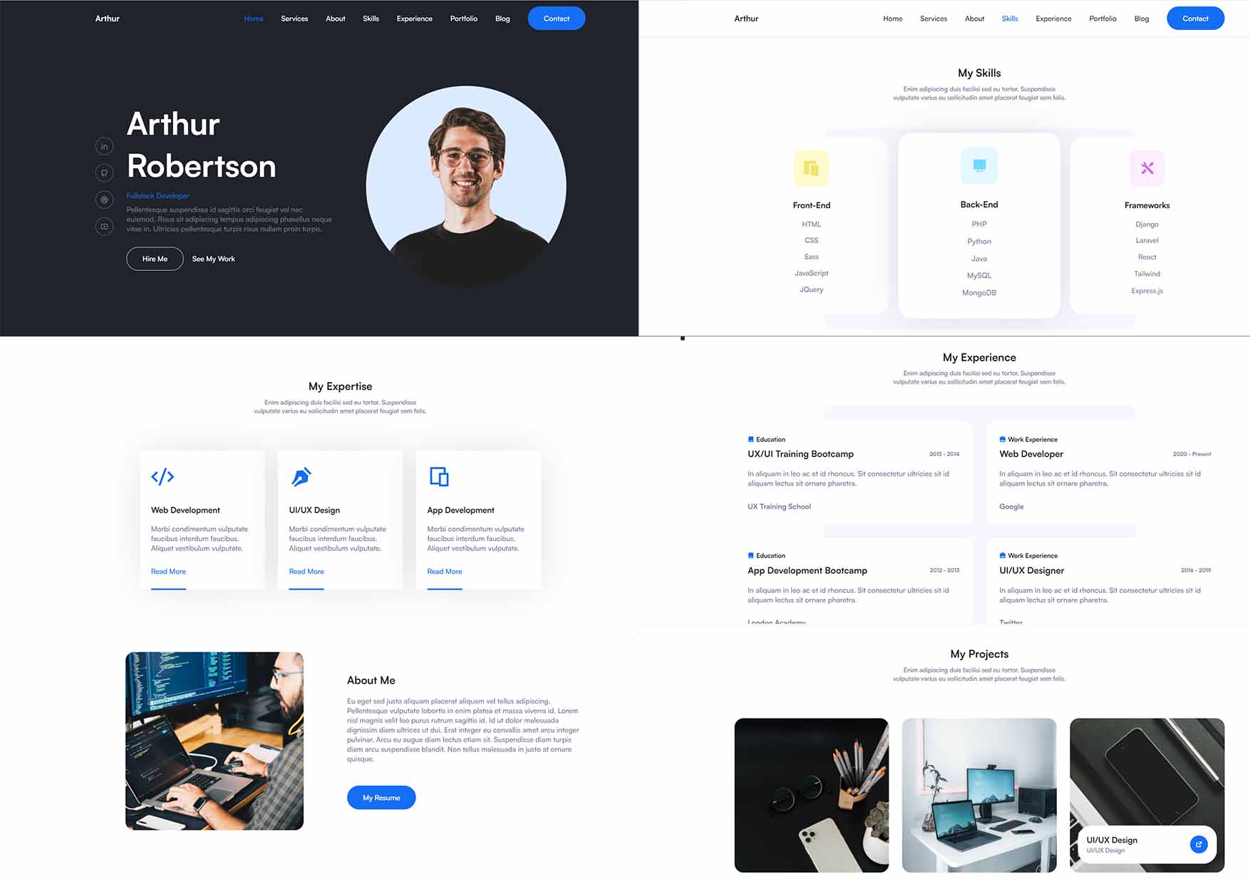GitHub - Waite0603/Resume-vCard-Collection: About Responsive Personal ...