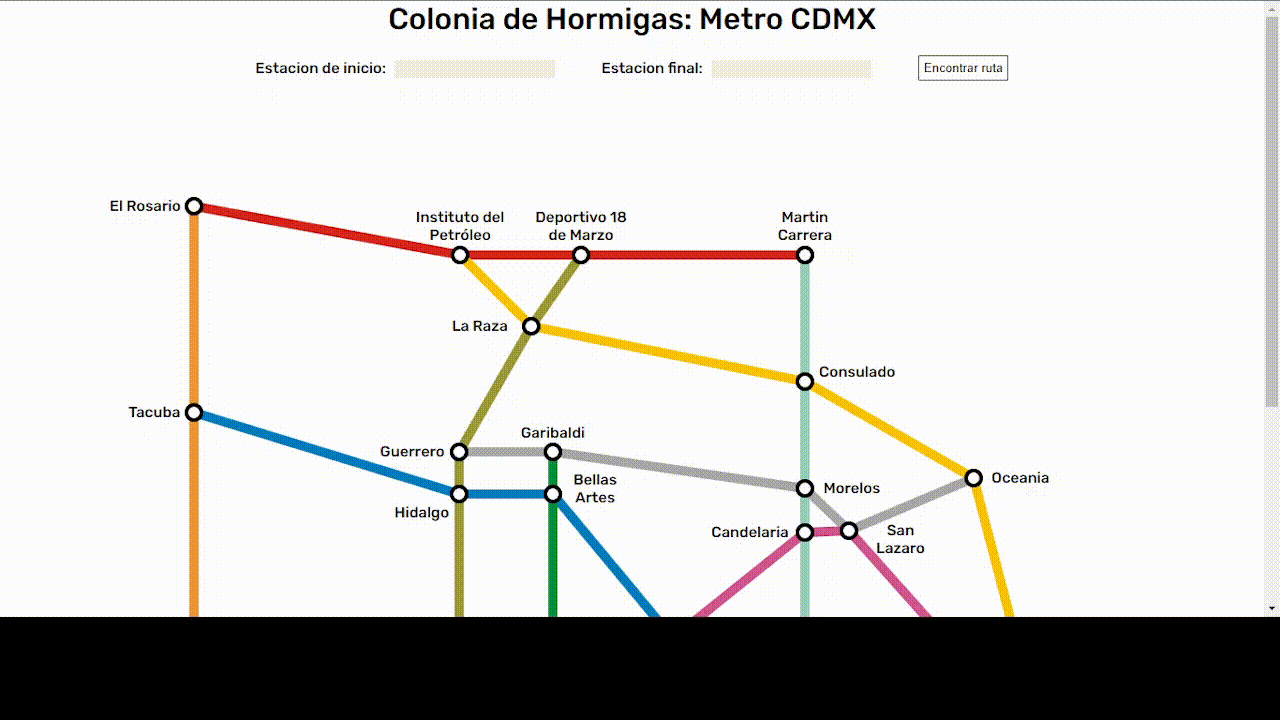 GitHub - scalixtro/Ant-Colony-Metro-CDMX: Ant Colony Optimization application for optimizing the ...