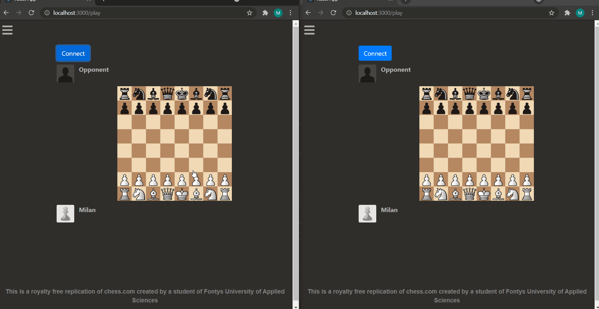 GitHub - milankoster/Siome-Chess: Replication of chess.com. Play chess against another person ...