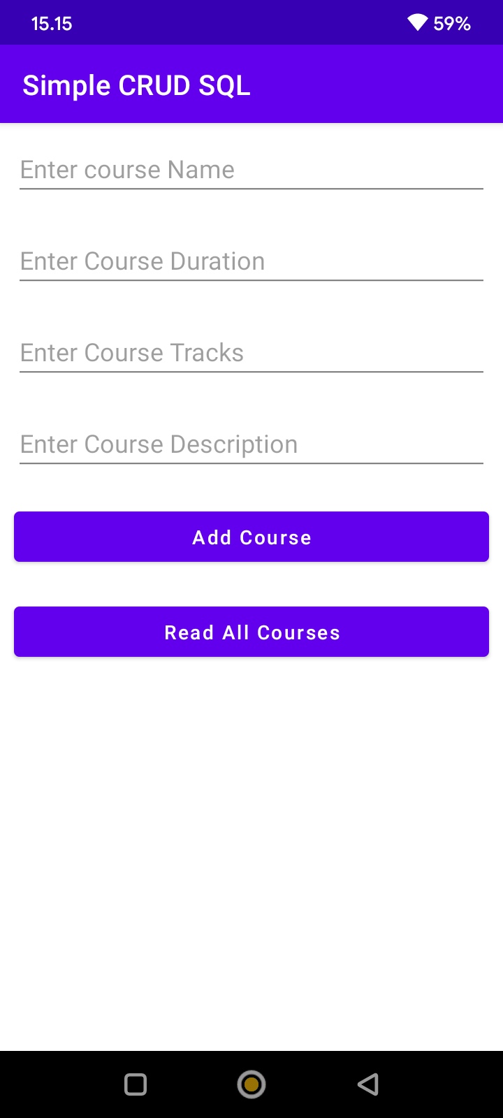 GitHub - sachnun/simple-crud-sql: Android app perform the basic CRUD ...