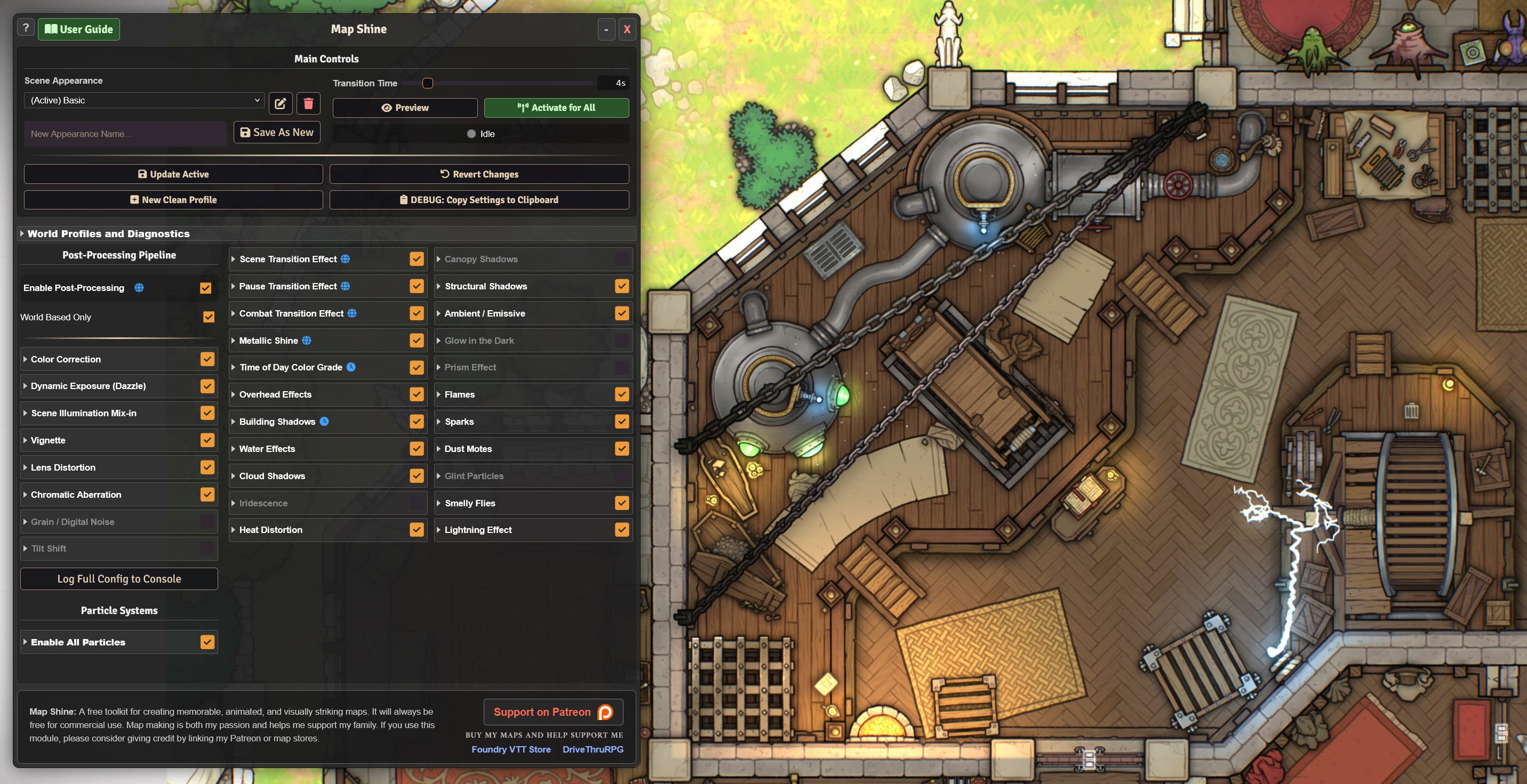 GitHub - Garsondee/map-shine: A toolkit for map makers to add interesting effects to their maps ...