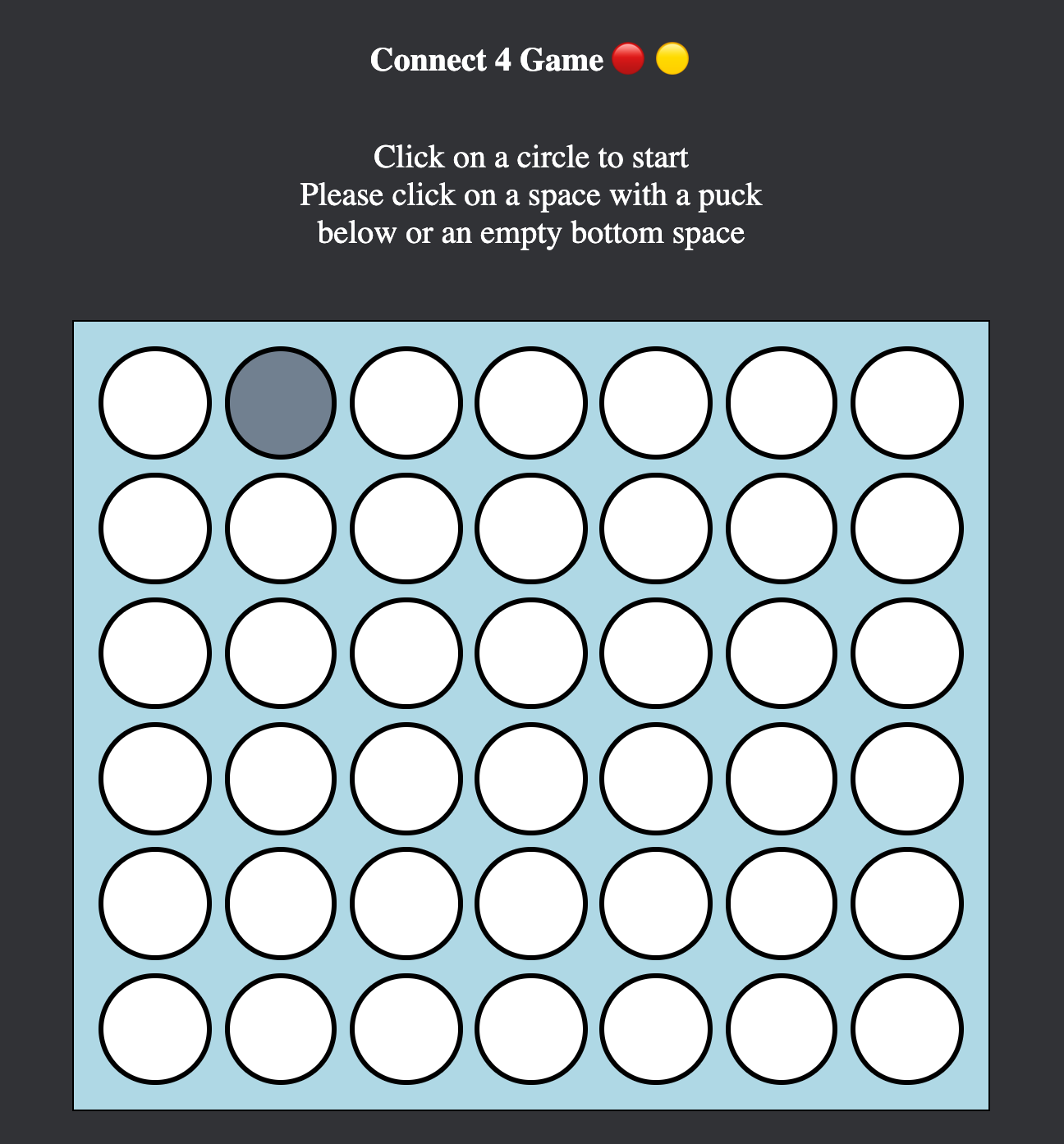 GitHub - geedtd/ConnectFour: Connect Four Game