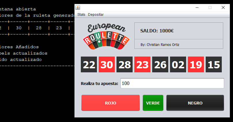 GitHub - christivn/ruleta-java-swing: 🟥⬛ Ruleta en Java con entorno gráfico