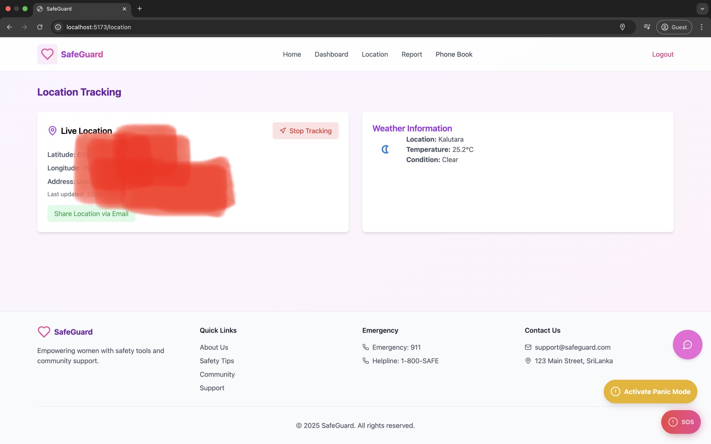 GitHub - kawodyaarachchige/safe_guard: Empowering women with safety tools and community support ...