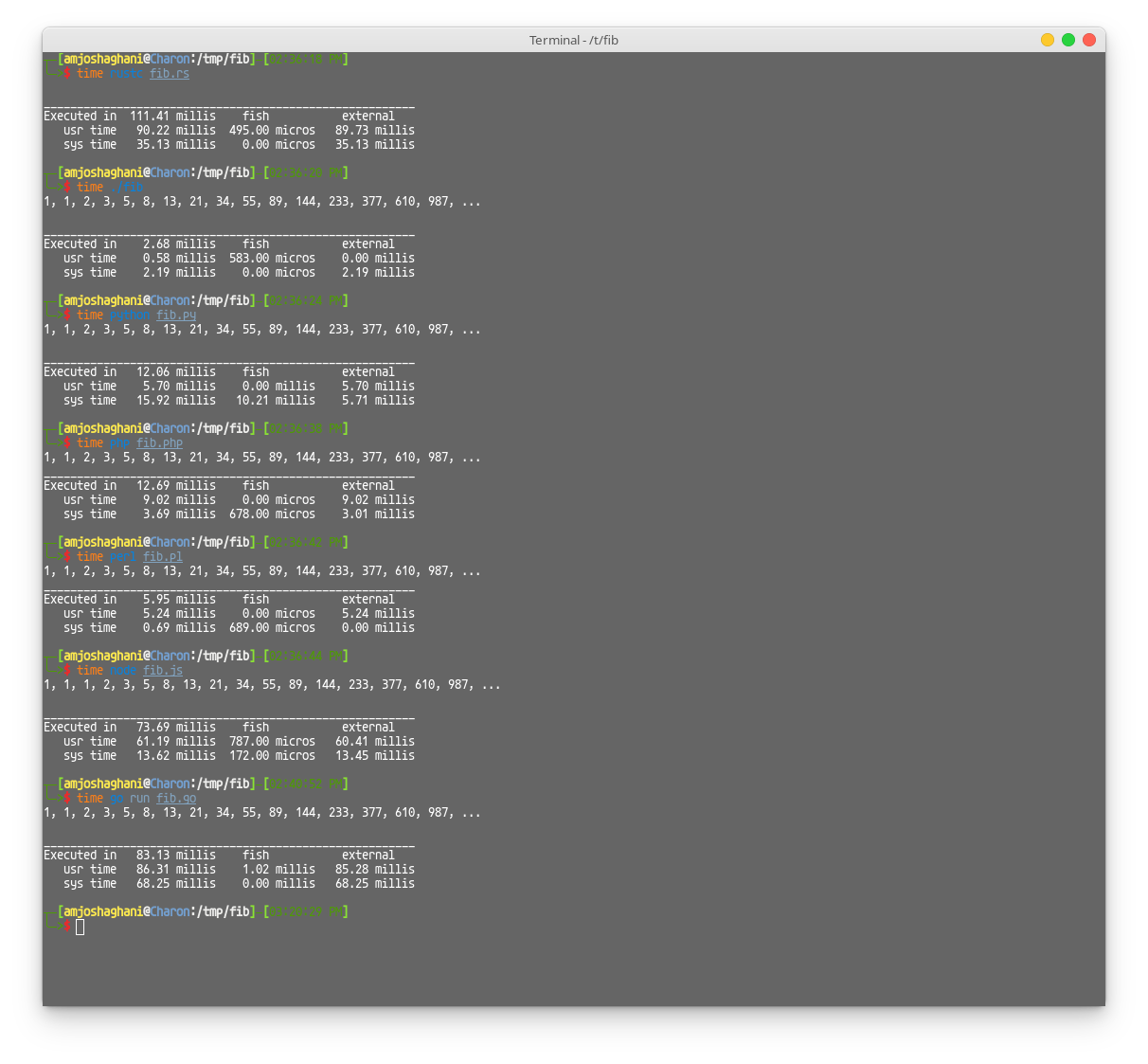 GitHub - AMJoshaghani/fibonacci-benchmark
