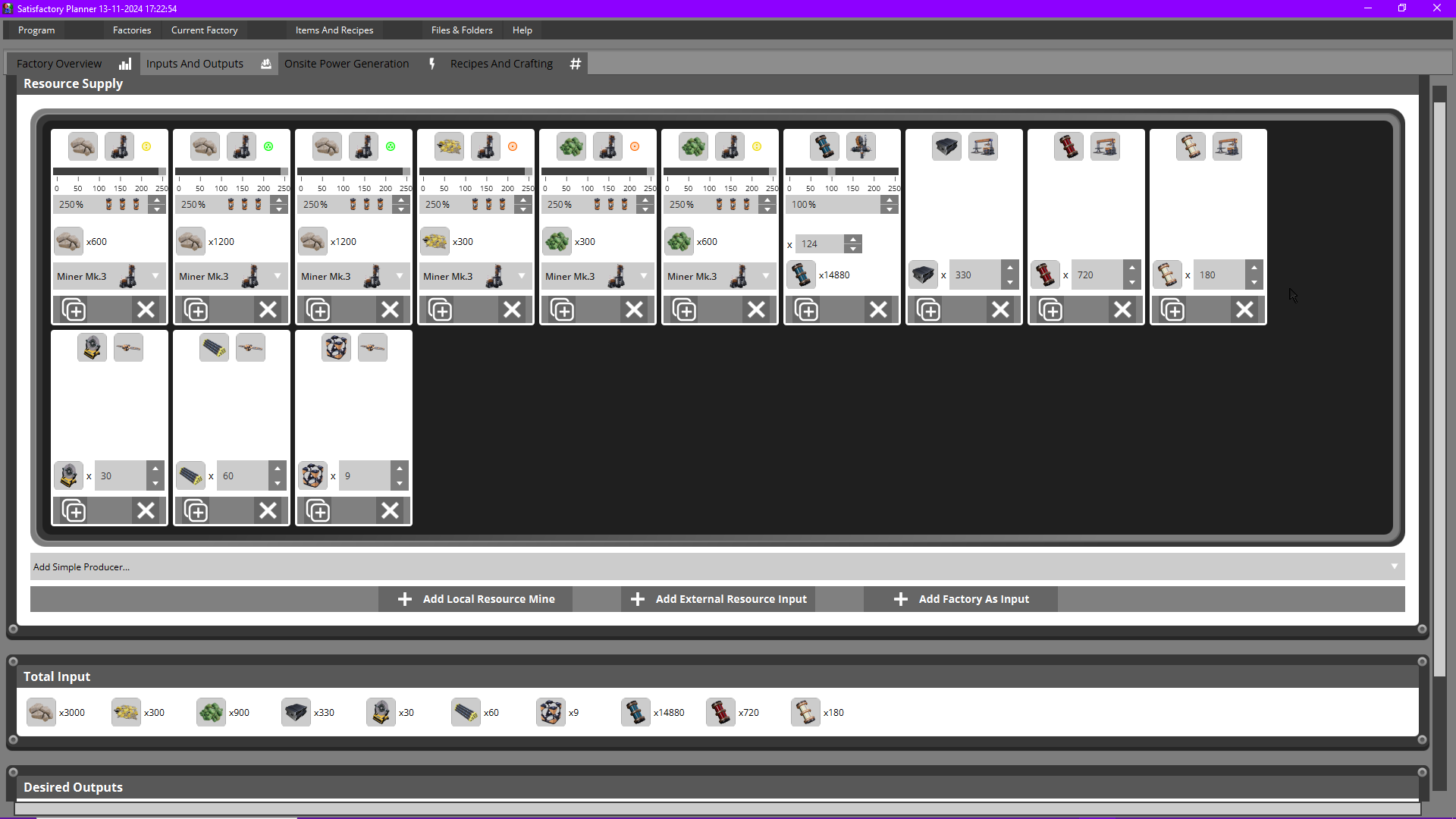 GitHub - ReikaKalseki/Satisfactory-Planner: A tool for planning efficient self-contained ...