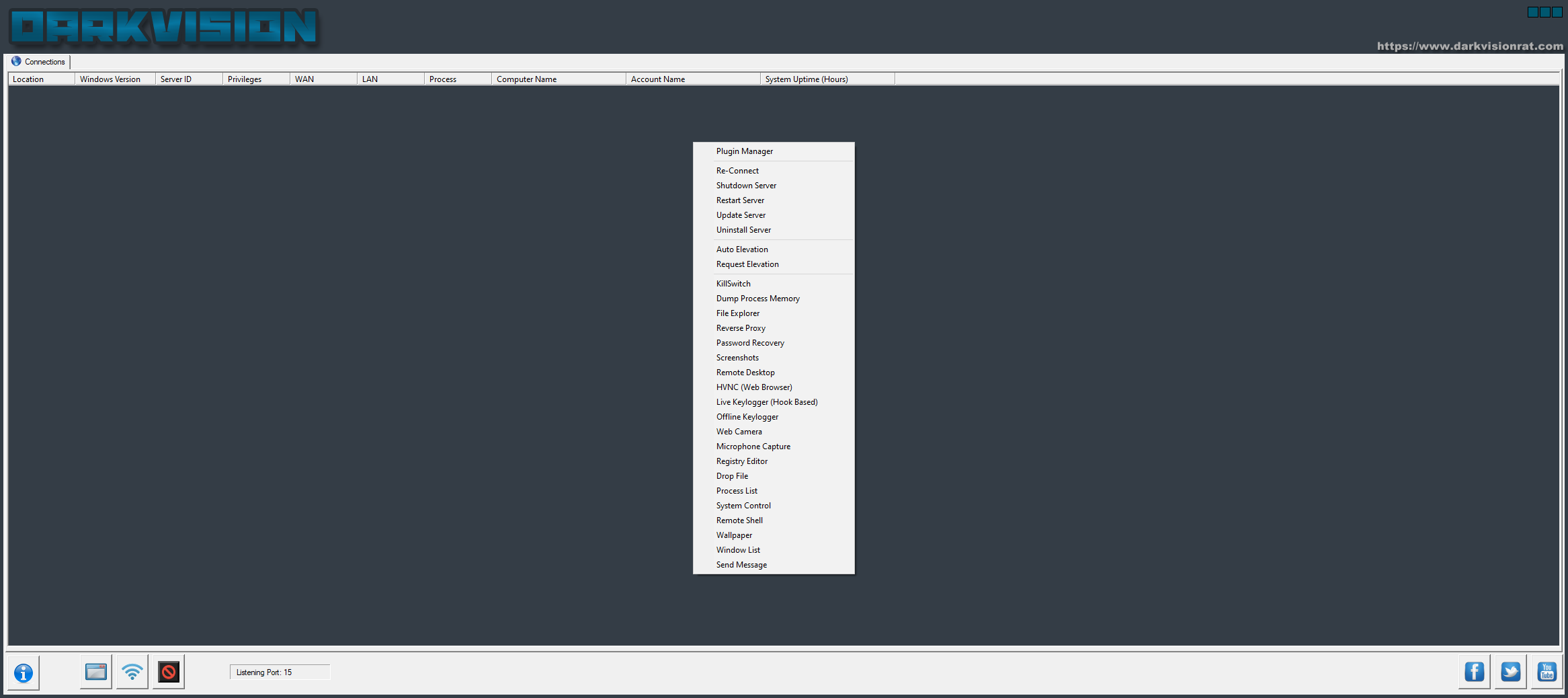 GitHub - SmokeLoader/DarkVision-RAT: 👁 Older Version of the DarkVisionRAT / Dark Vision RAT. A ...