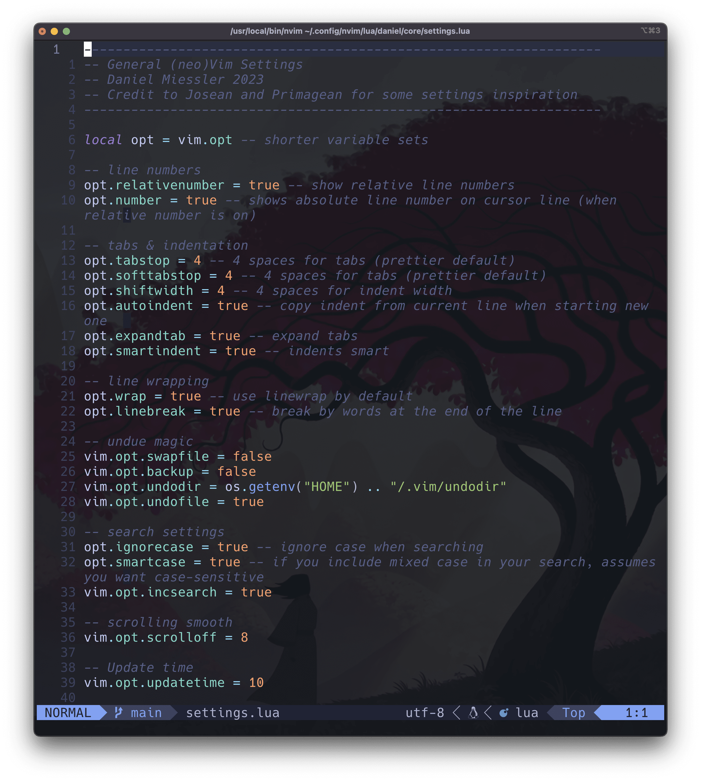GitHub - danielmiessler/neovim: My Neovim settings