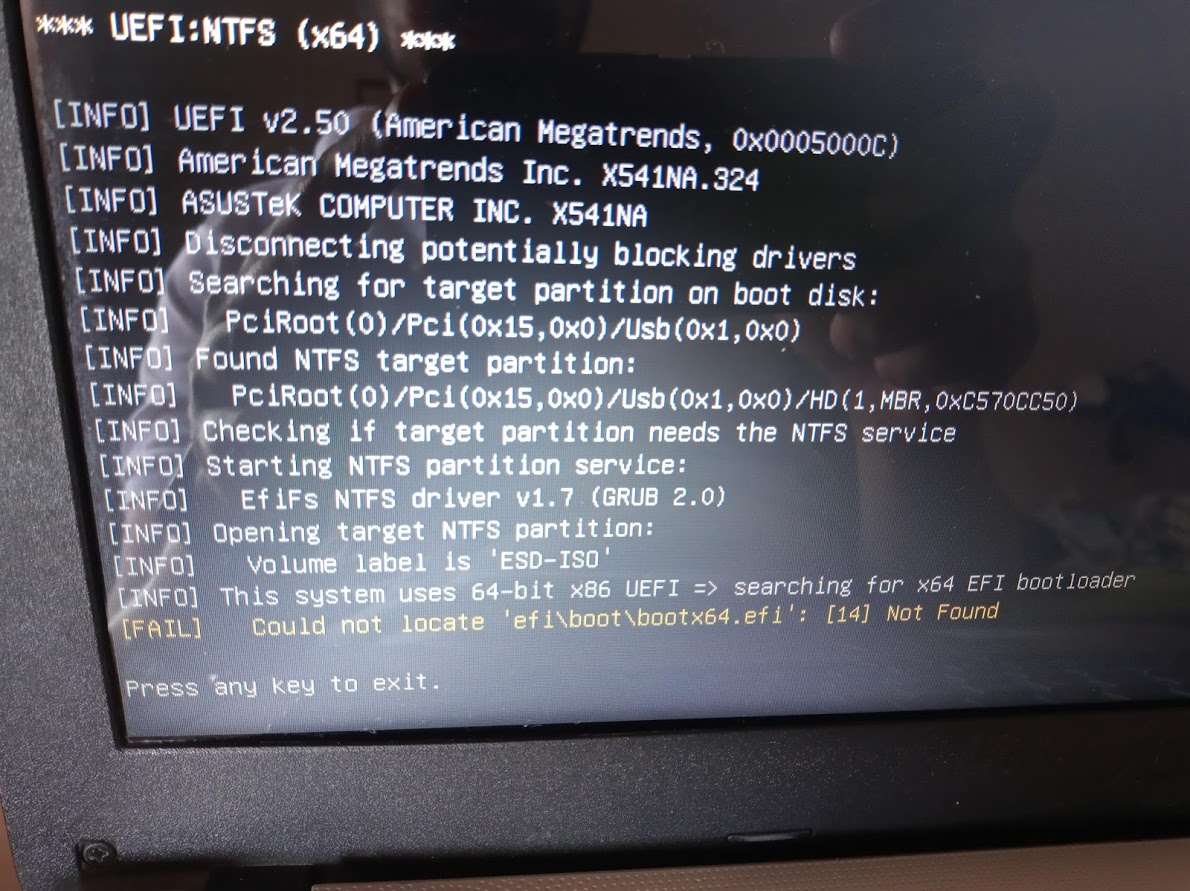 Booting 32bit iso's on 64bit CPU machines? "This system uses 64-bit x86 UEFI => searching for ...