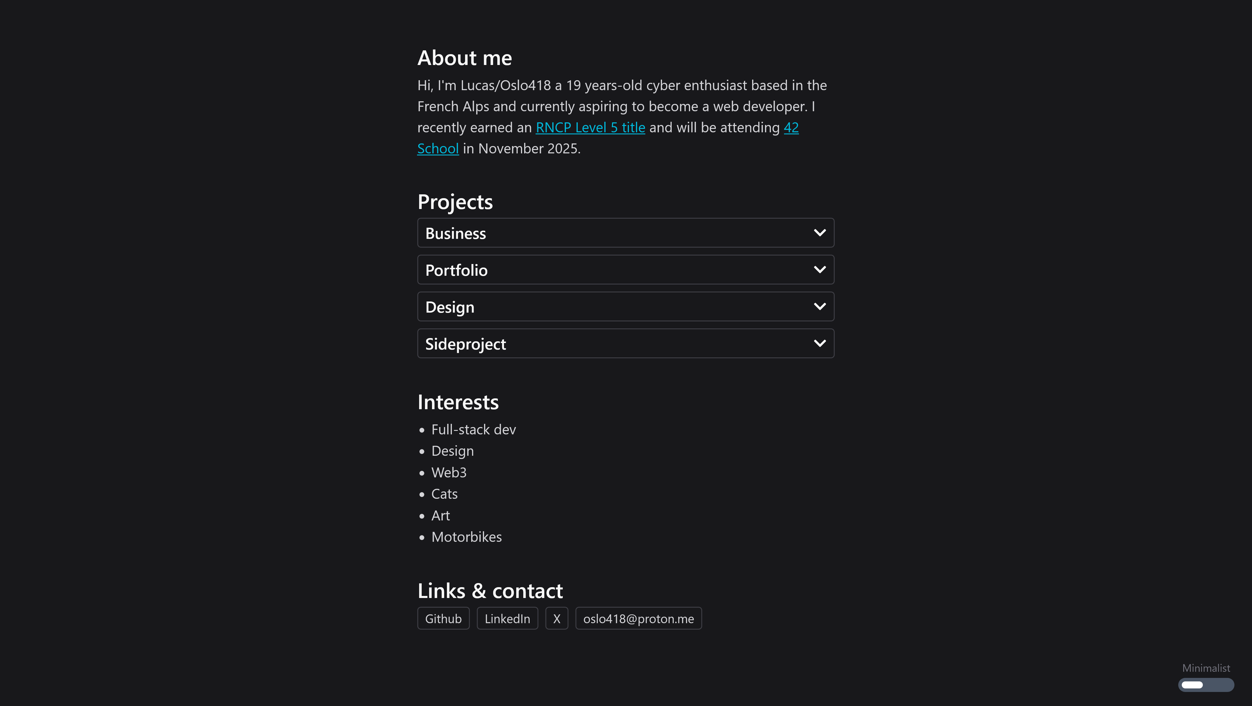 GitHub - Oslonline/oslo-portfolio: My personal portfolio made with Vite, React, Tailwindcss and ...