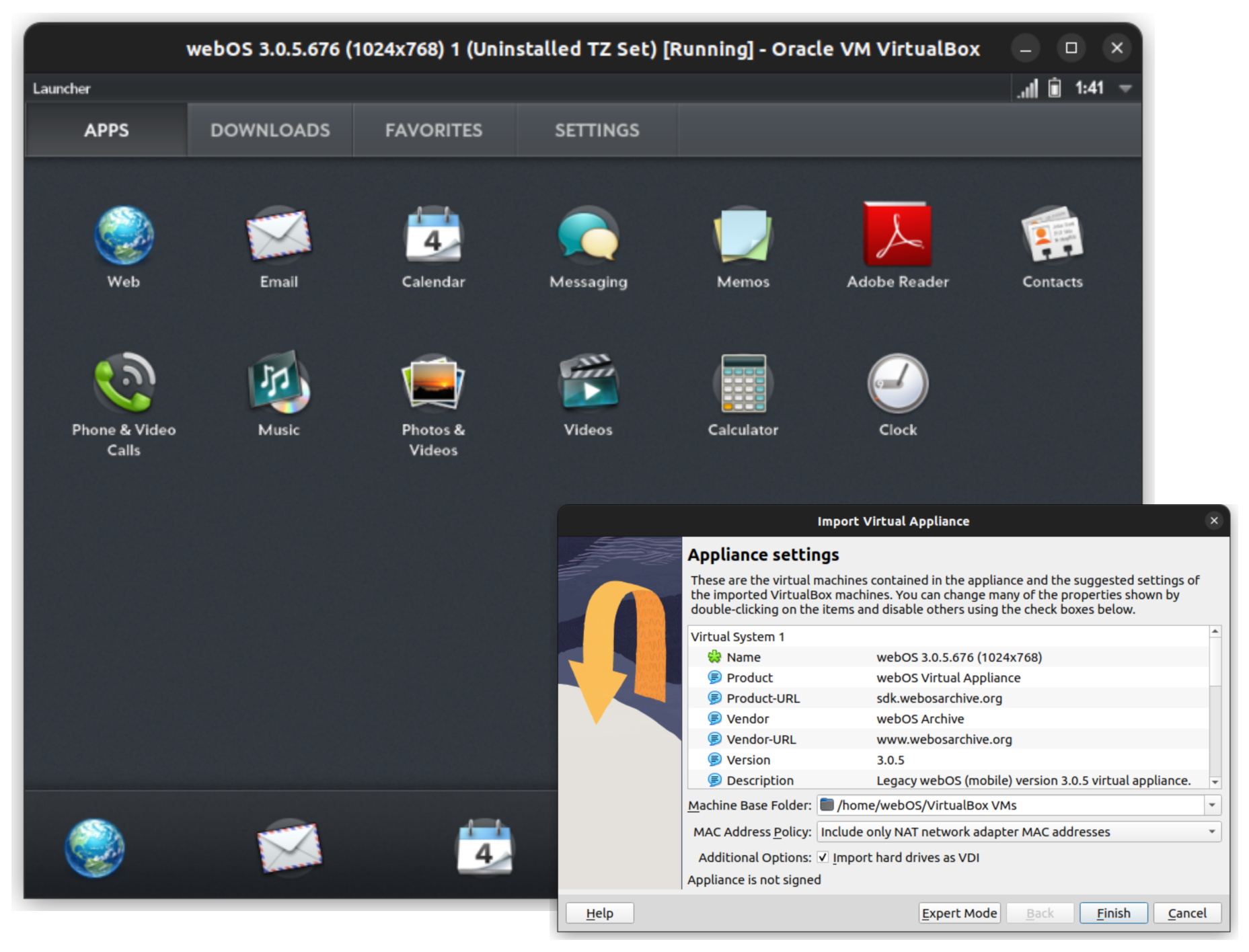 GitHub - webOSArchive/webos-emulator: webOS device emulators as a Virtual Appliance