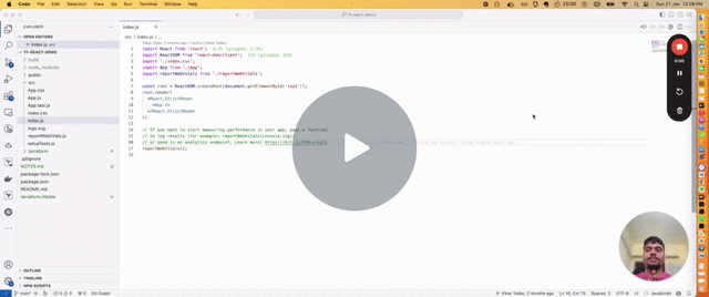 GitHub - vik-y/react-aws-terraform: Example of deploying a static react application on aws using ...