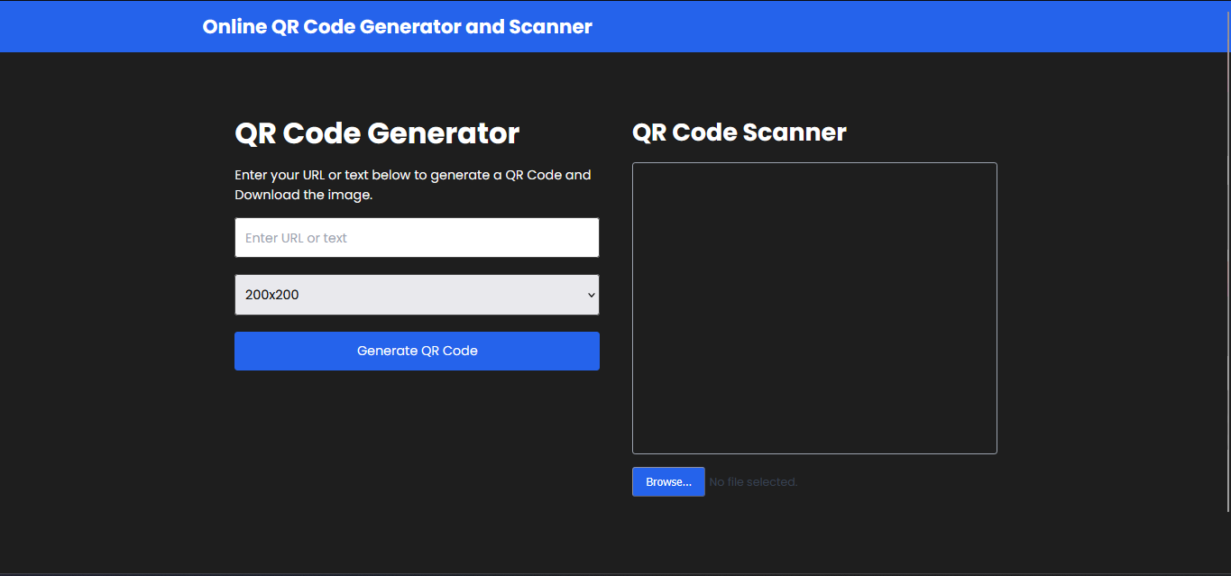 GitHub - abilash-dev/qr-code-generator-and-scanner: Simple Tool to Generate and Scan QR Codes
