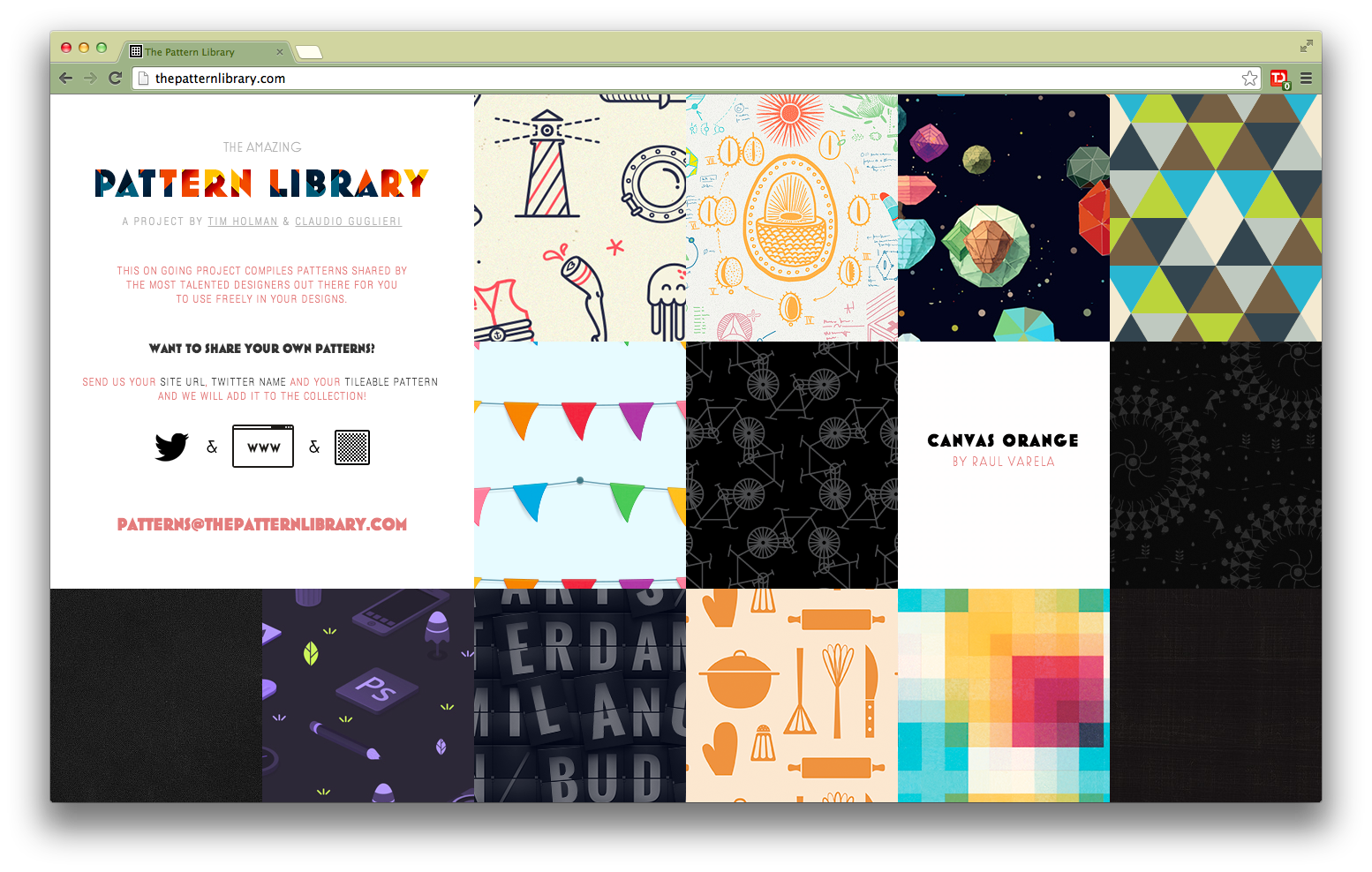 GitHub - tholman/the-pattern-library: A library of beautiful patterns ...