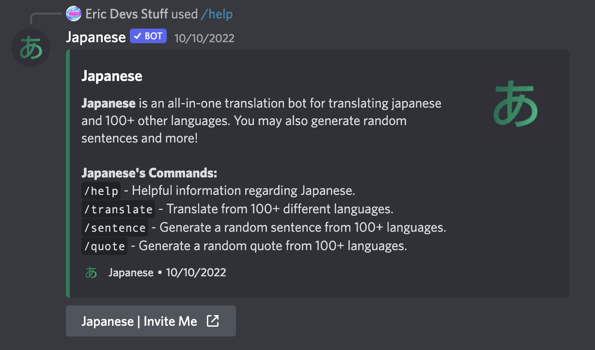 GitHub - Japanese-Bot/japanese: An open-source translation bot for diverse communities on Discord.
