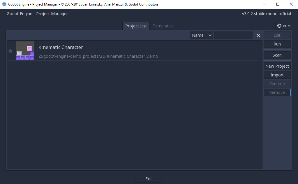 Open project folder in File Manager from the Project Manager window ...