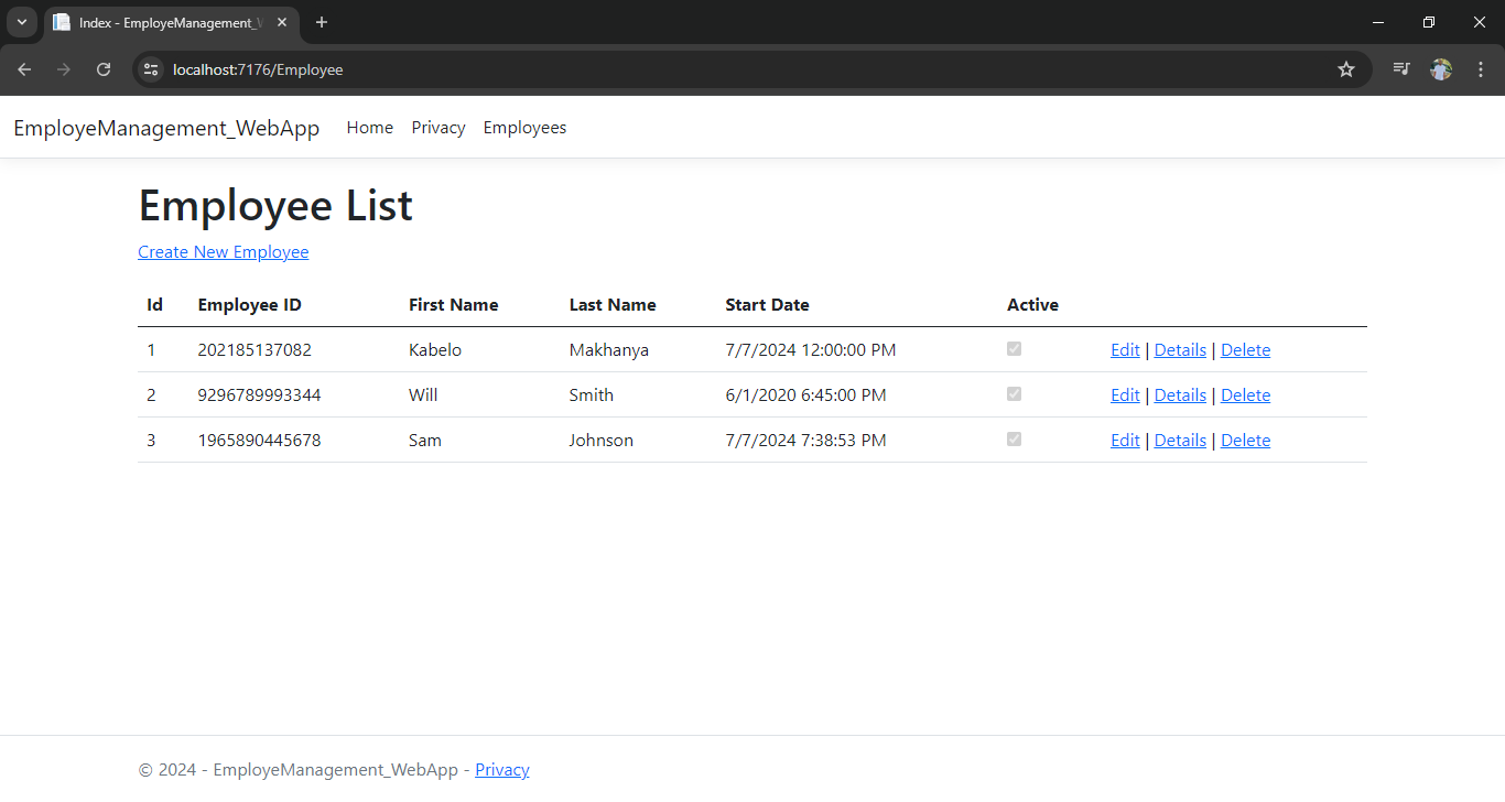 GitHub - KabeloDev/Employee-management-app: ASP.NET Web MVC, API and Onion architecture