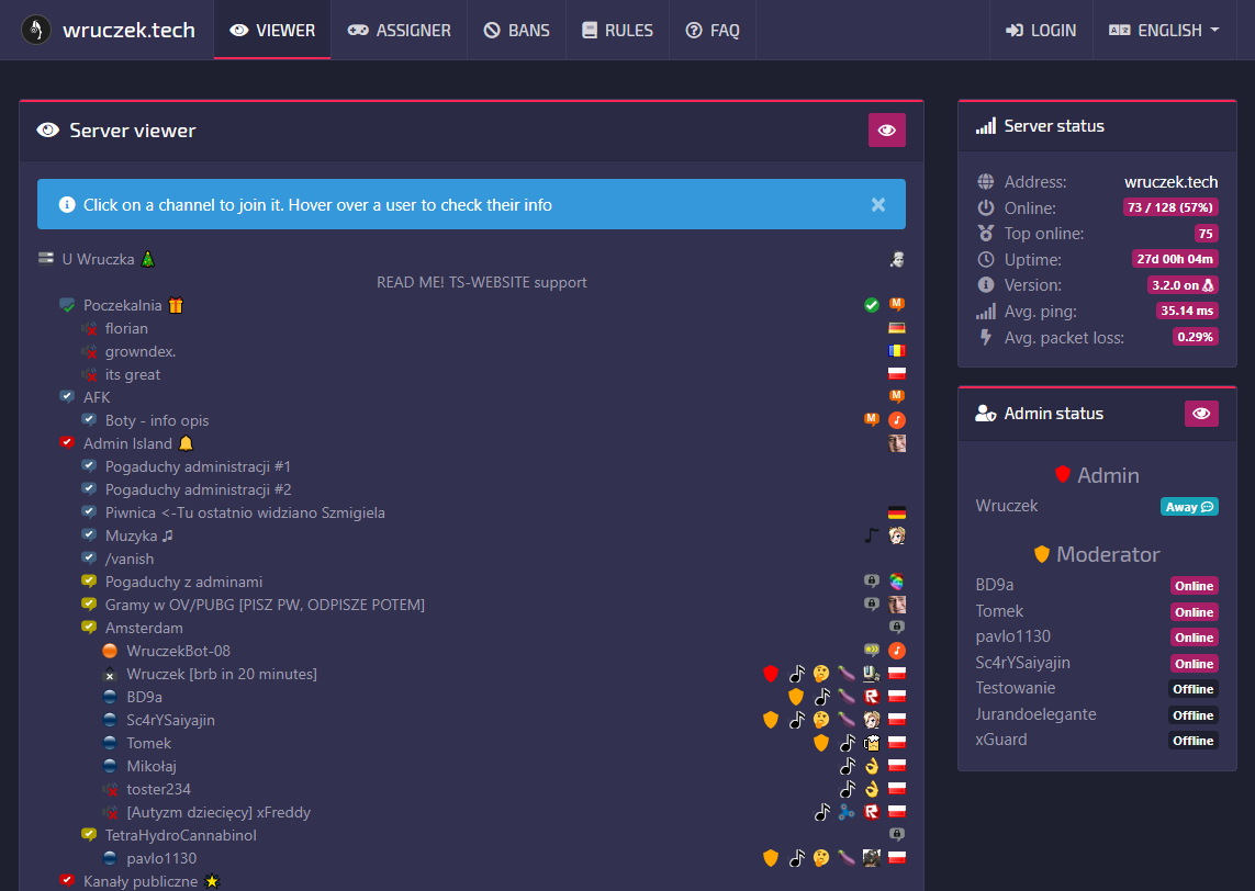 GitHub - Wruczek/ts-website: A website for your TeamSpeak 3 server