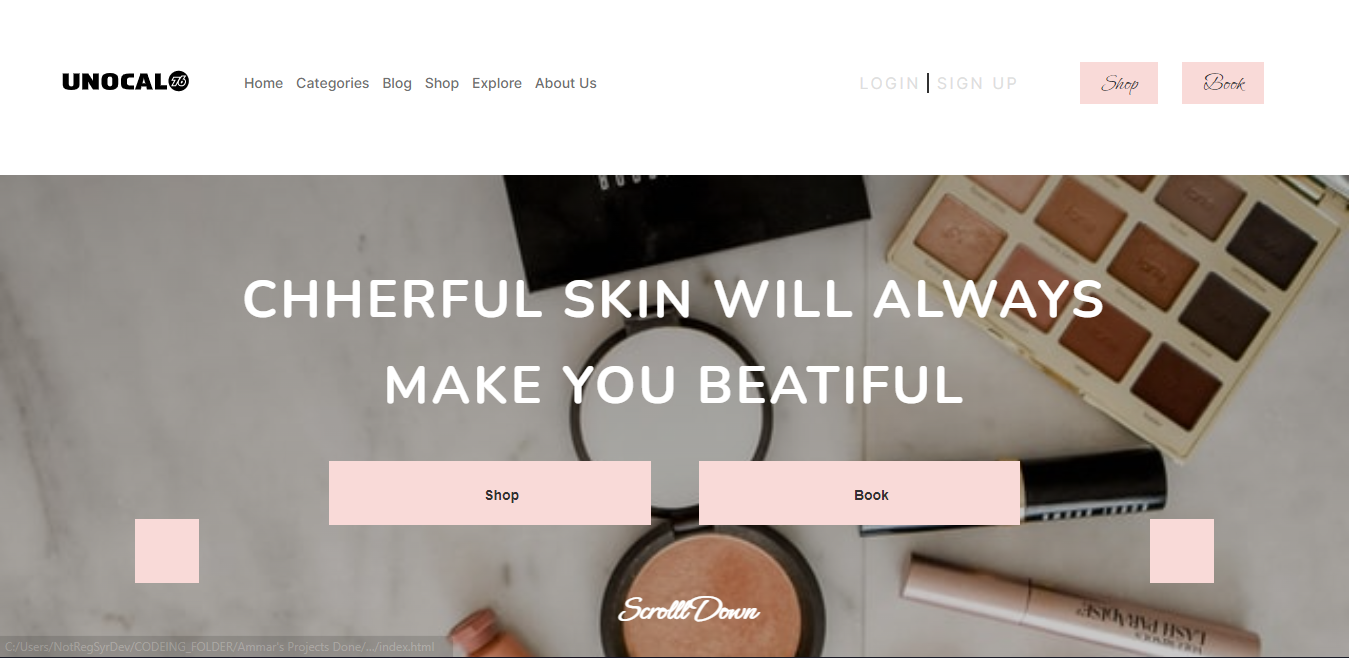 GitHub - NotSyrRegDev/Unocal-Ecommerce-Makeup-Web: Unocal is a small ...