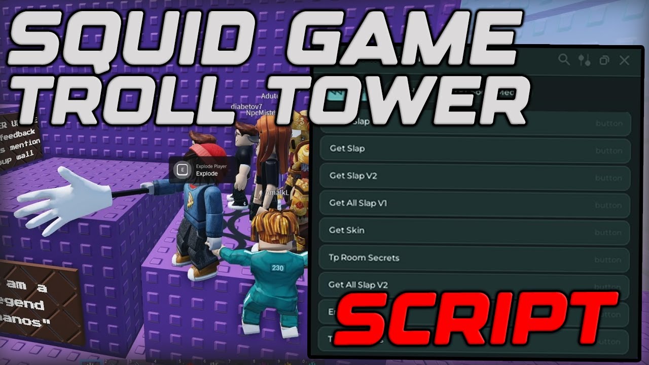 GitHub - SquidGameTrollTowerScriptDev/SquidGameTrollTower: Unlock chaos in Squid Game Troll ...