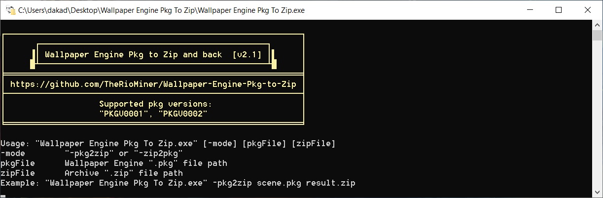 GitHub - TheRioMiner/Wallpaper-Engine-Pkg-to-Zip: Simple program to ...