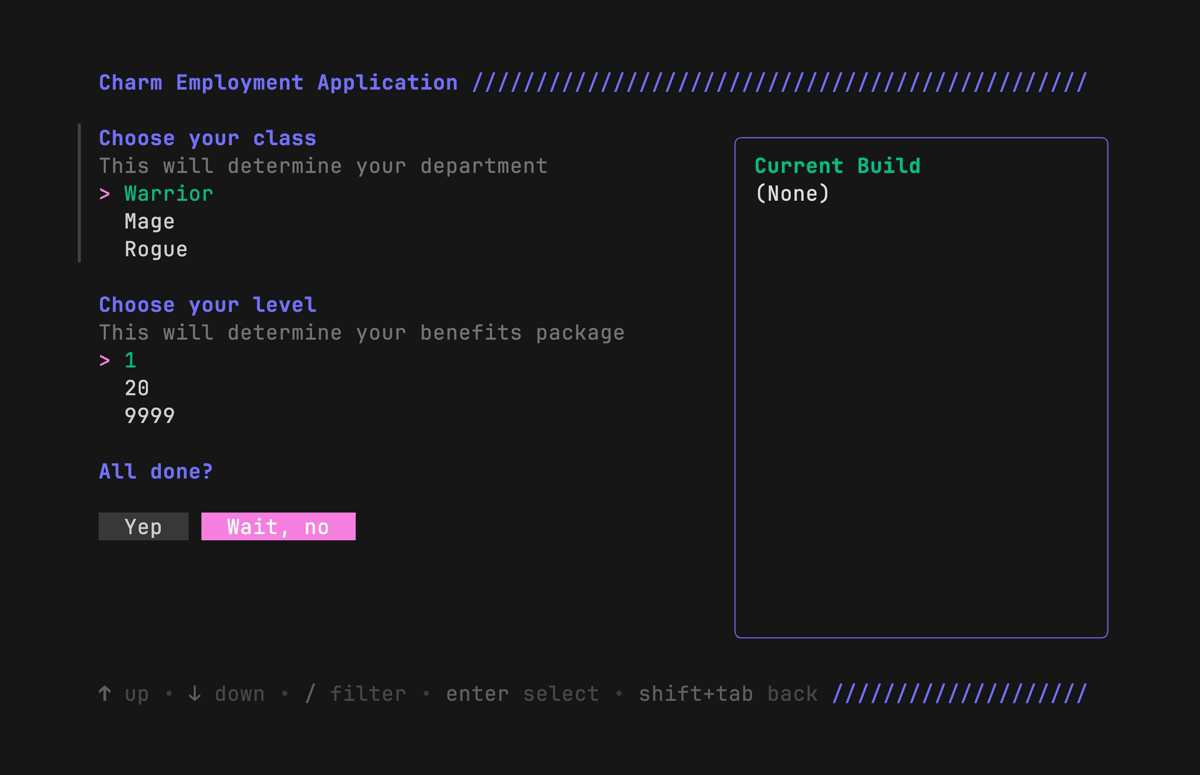 GitHub Charmbracelet huh Build Terminal Forms And Prompts 