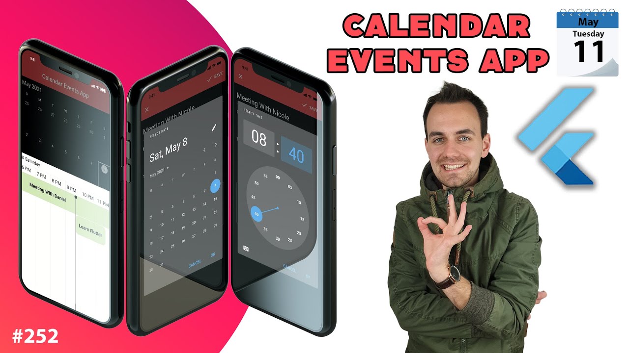 GitHub - JohannesMilke/events_calendar_example: Create a Flutter Calendar Events App with ...