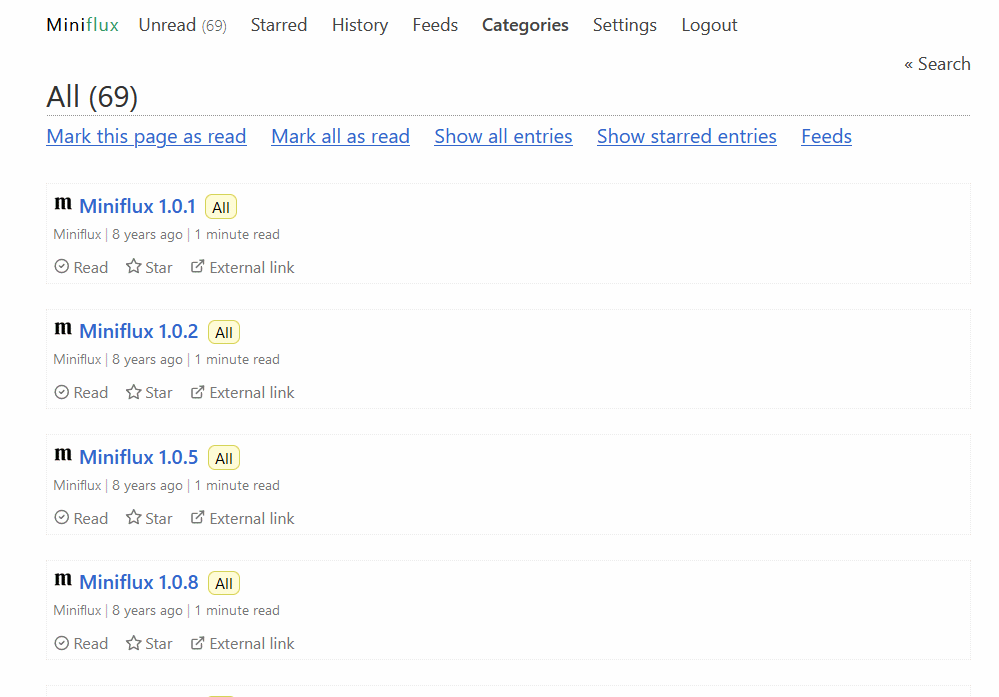Pagination in unread category also shows read articles · Issue #1212 · miniflux/v2 · GitHub