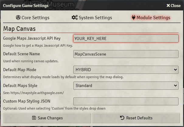 GitHub - mspellecacy/map-canvas: A Foundry VTT Module letting you use ...