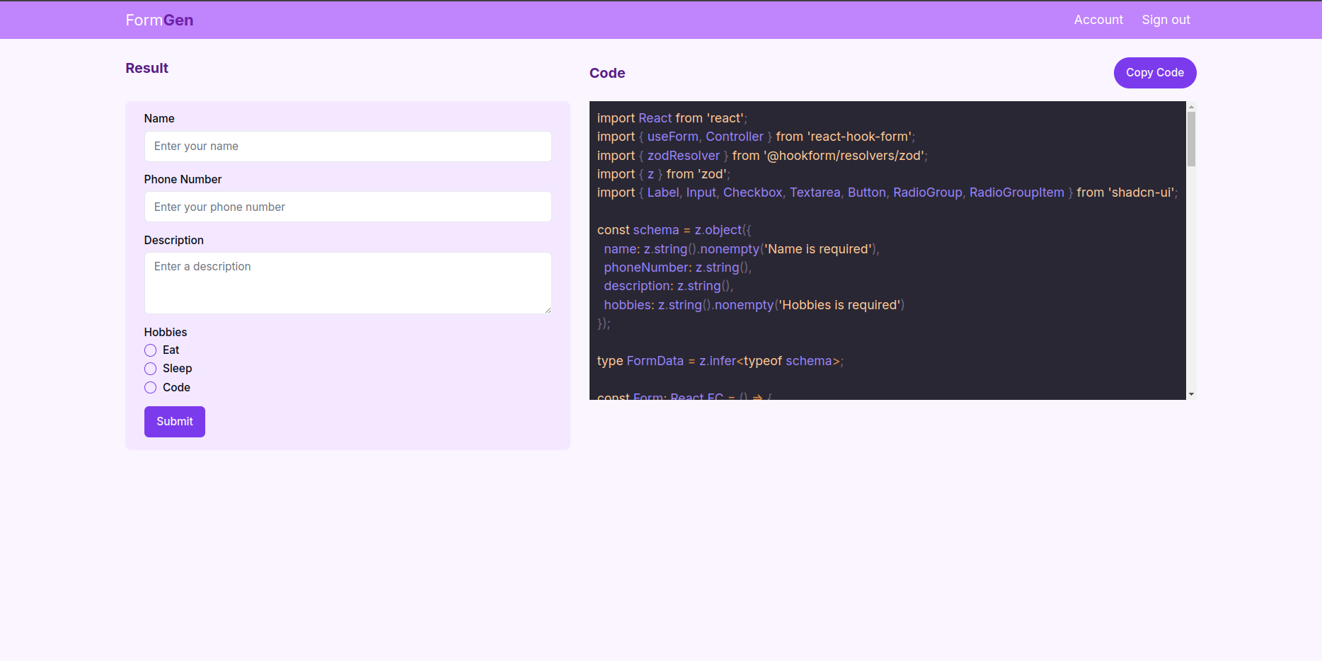 GitHub - jeremnds/formgen: FormGen is an AI-powered form generator designed for developers. It ...