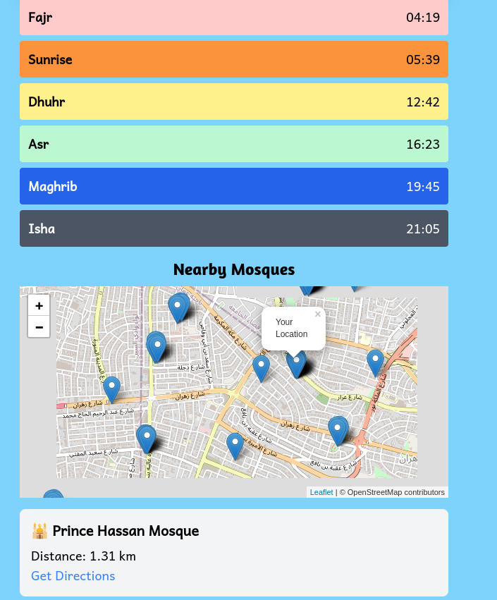 GitHub - jadmadi/prayer-times-mosque-finder: A web application that provides prayer times and ...