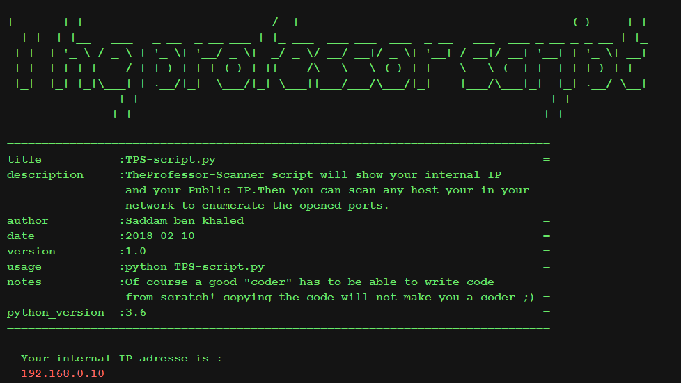 GitHub - saddamkhaled/TheProfessor-Script: TheProfessor-Scanner script ...