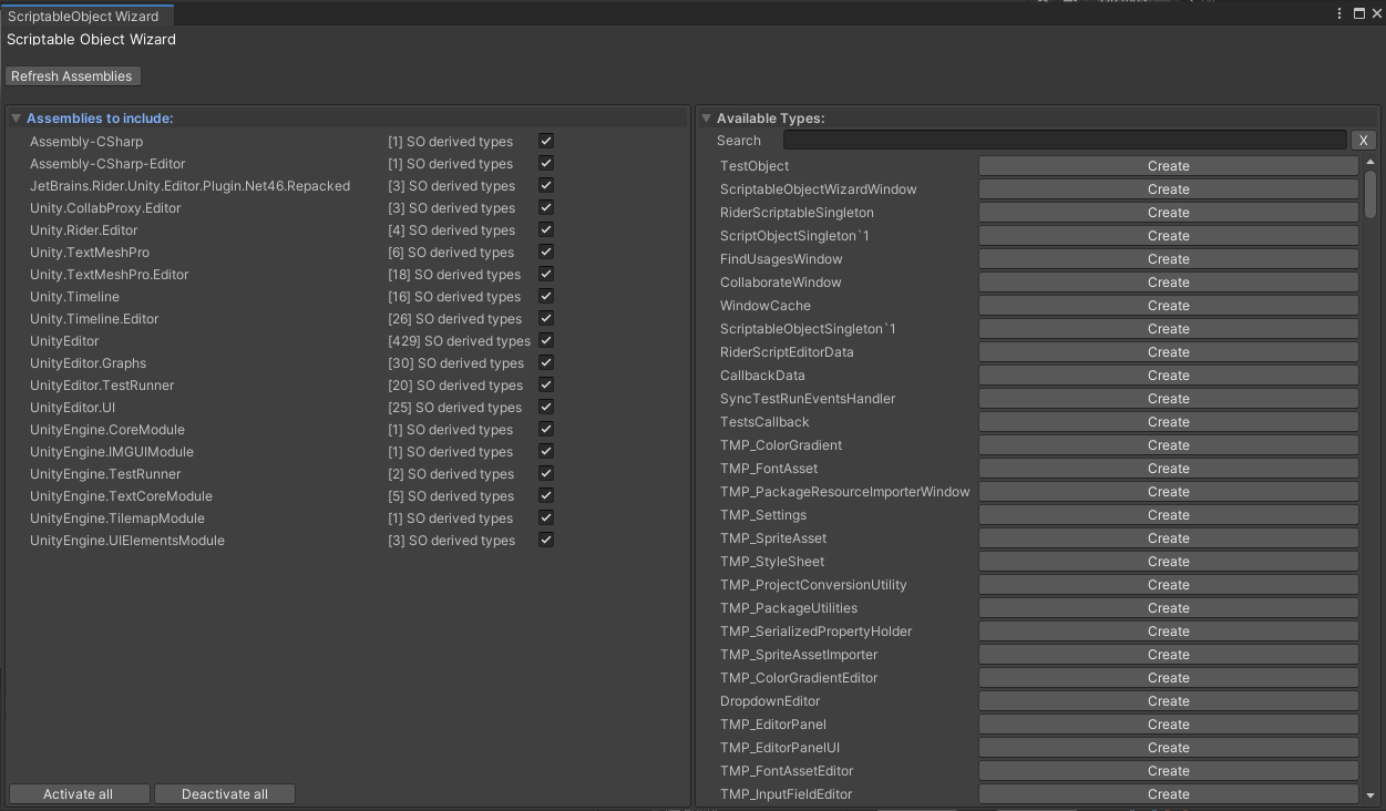 GitHub - GiovanniZambiasi/ScriptableObjectWizard: Simple editor tool to speed up creation of ...