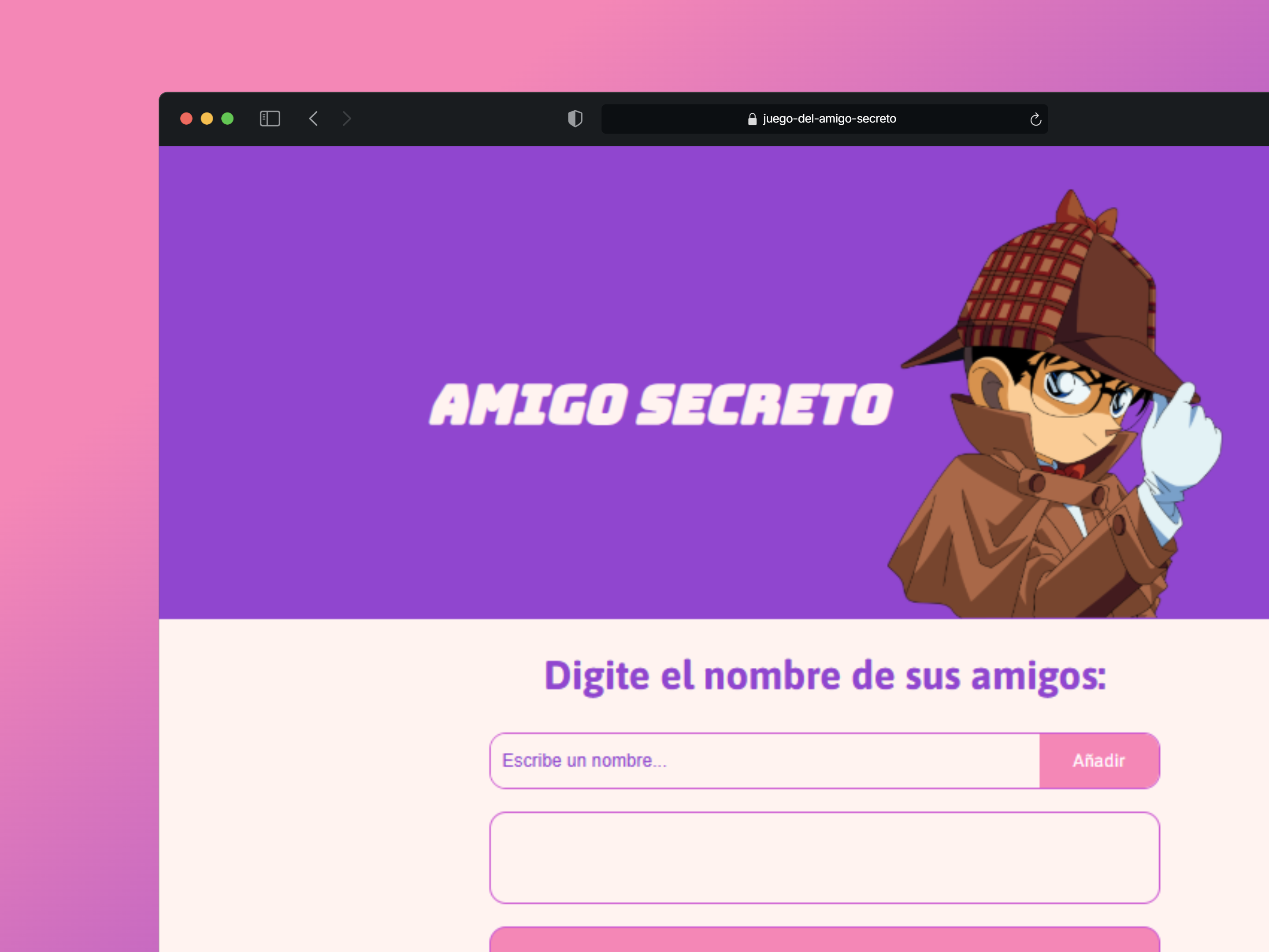 GitHub - authmati/challenge-amigo-secreto_esp: Aplicación interactiva para organizar el juego ...