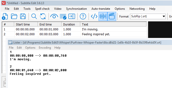 Audio to Text (Whisper) -> wrong timestamps · Issue #7207 · SubtitleEdit/subtitleedit · GitHub